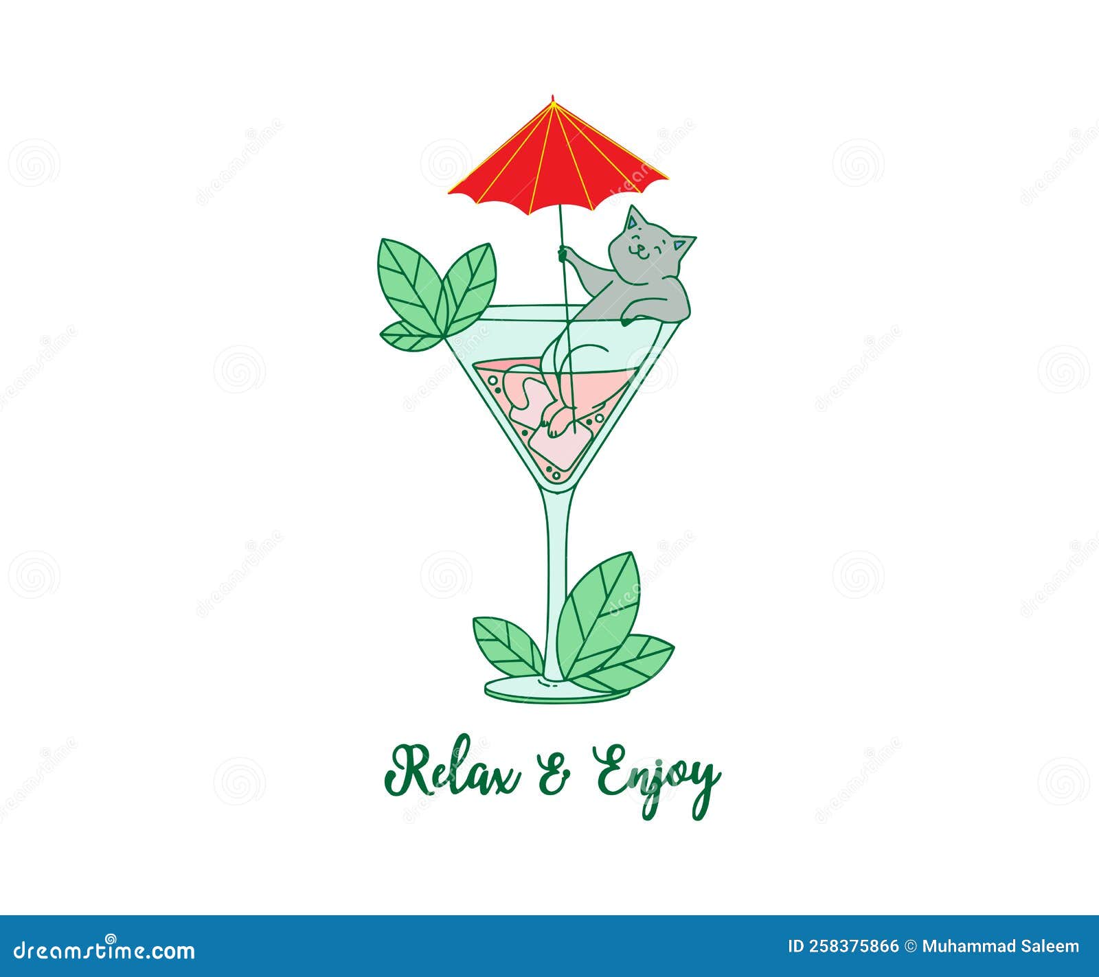 Beautiful and Very Interesting Relax and Enjoy Stock Illustration ...