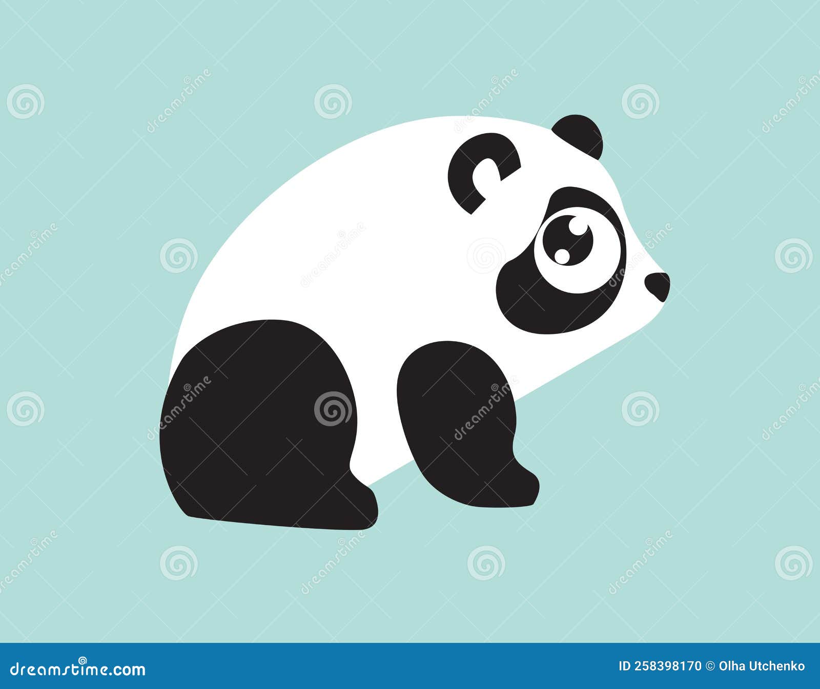 Print. Cartoon Panda. Vector Cute Panda. Chinese Animal. Cartoon ...