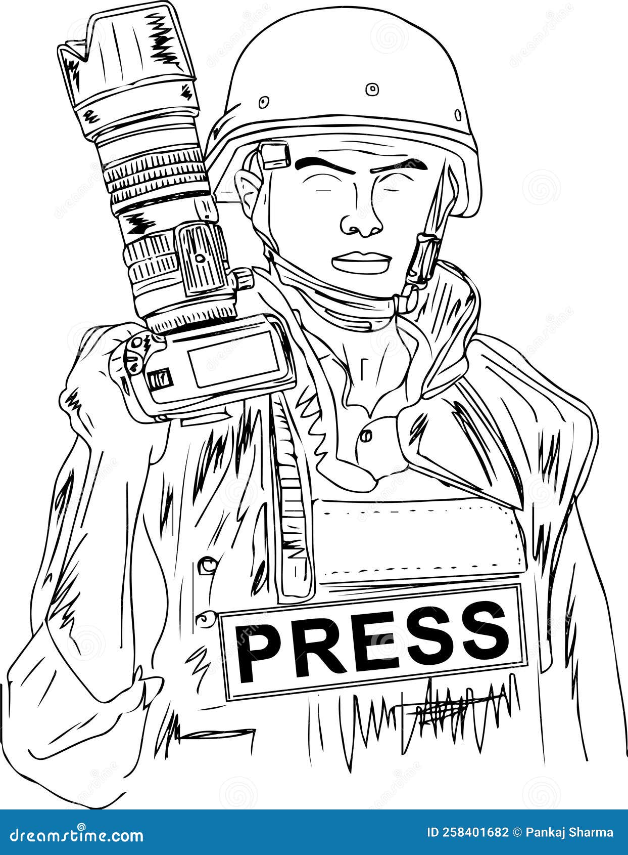 War Press Photographer Stock Illustrations – 228 War Press Photographer ...