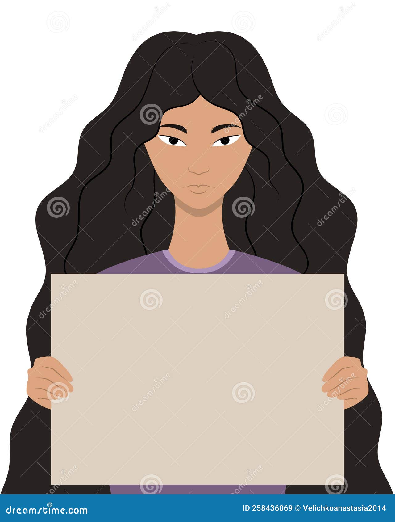 Poster In The Hands Of A Woman Iran Protests Freedom Stop Violence