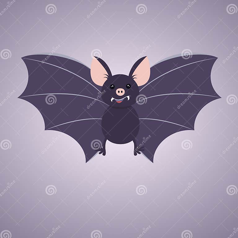 Cartoon Goofy Bat Vector Illustration Graphic Stock Vector ...