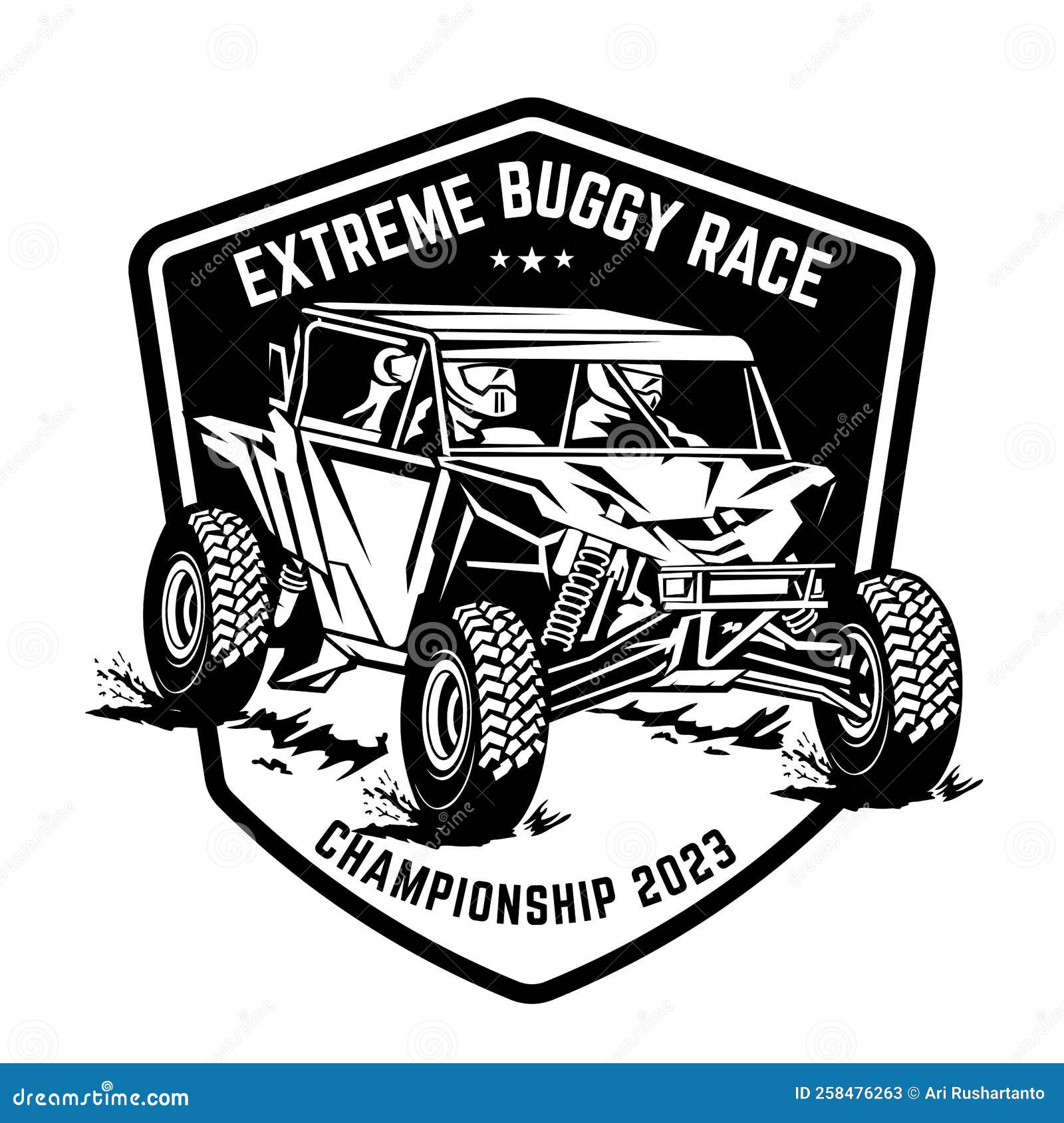 Buggy Extreme Adventure Trip Race Sport Vector Illustration Design ...