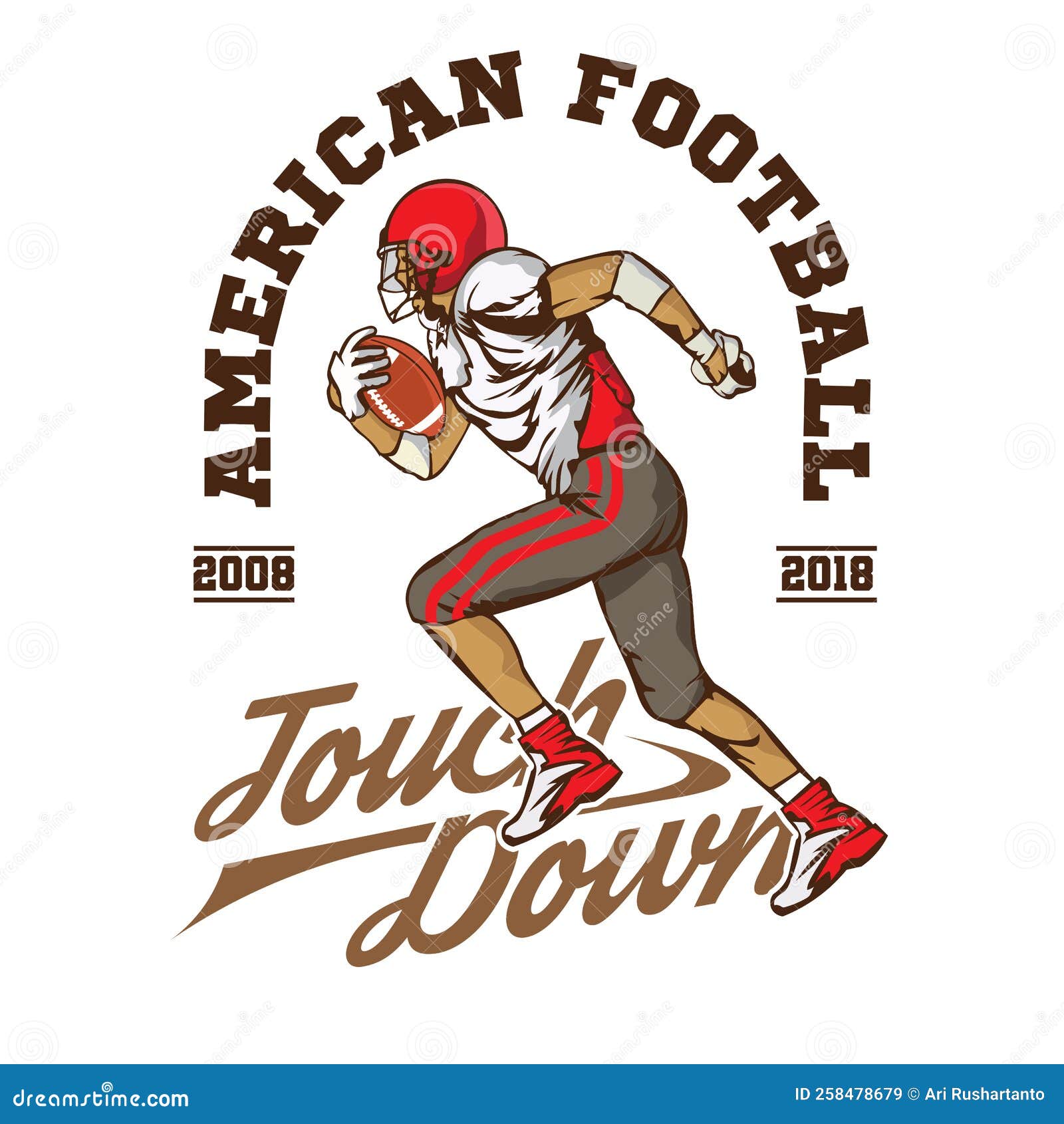 Footbal Player With A Graphic Trail And Color Splash Background Stock ...