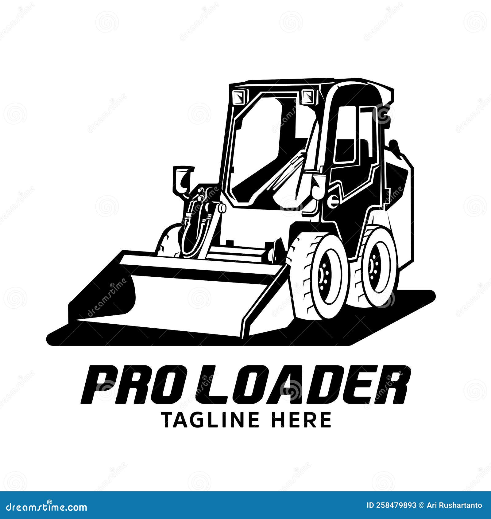 Loader Equipment Transportation Vector Illustration Logo Design Stock ...
