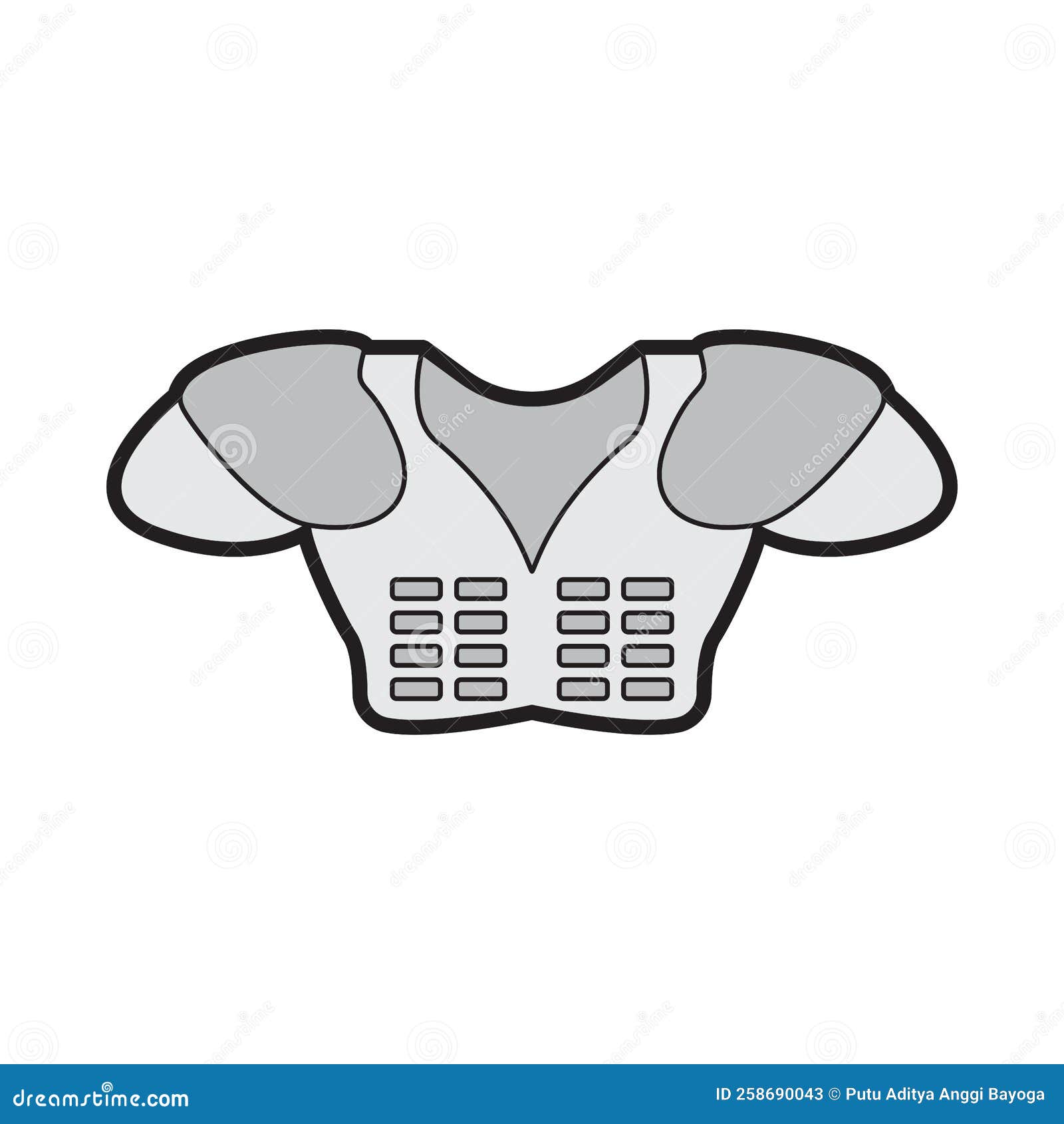 Cartoon body armor stock vector. Illustration of cartoon - 258690043