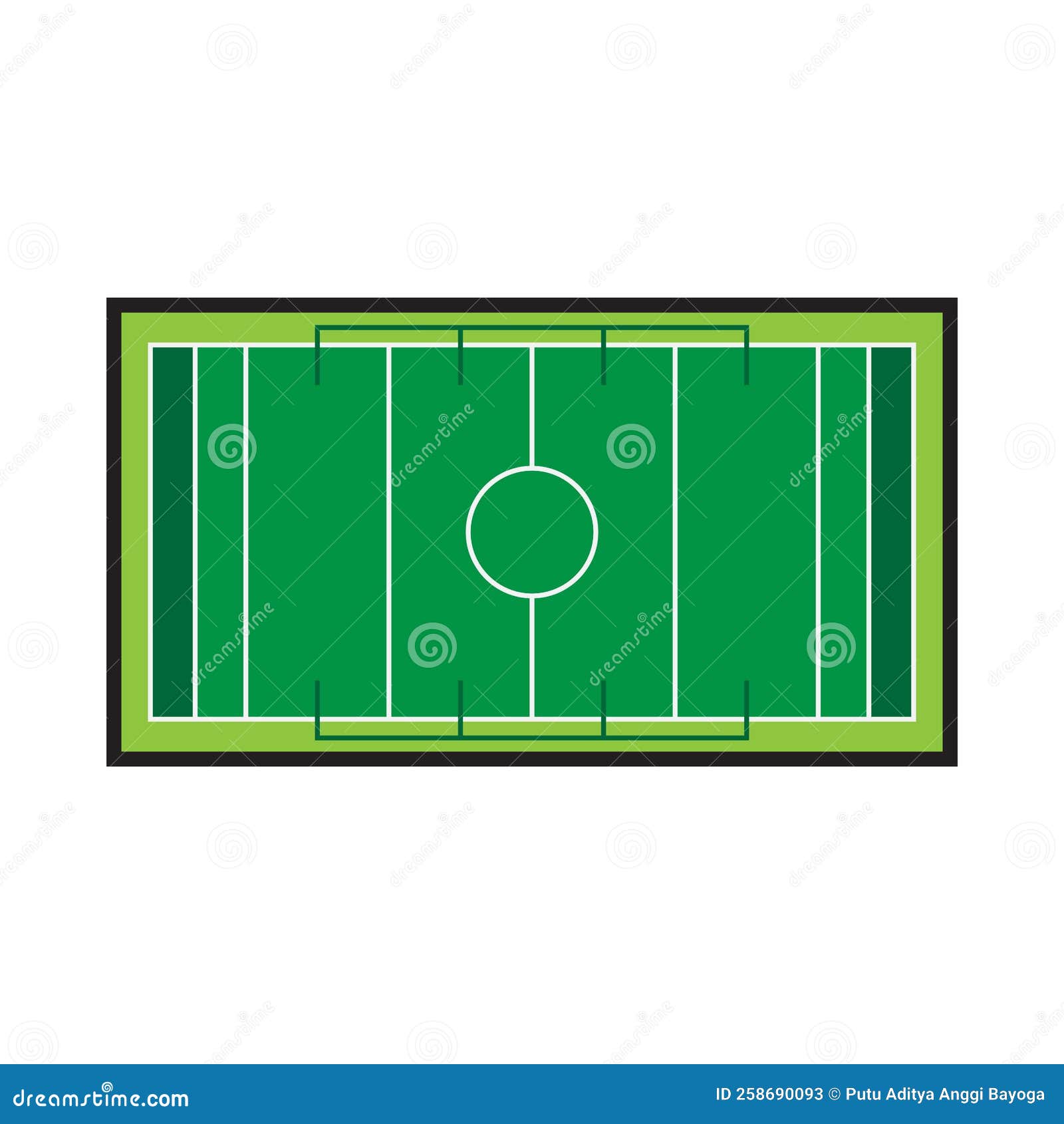 Cartoon American Football Field Stock Vector - Illustration of icon ...