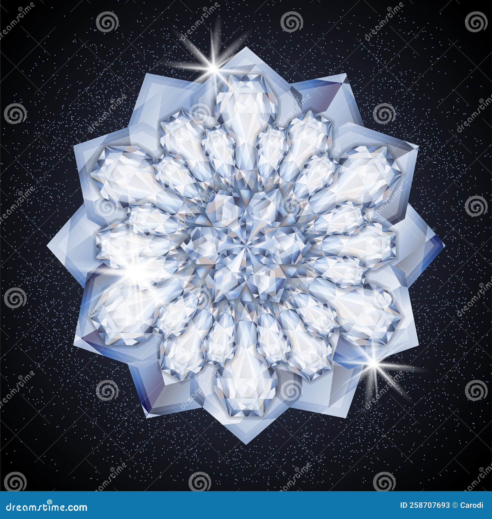 Lotus Brilliant Diamond Card,vector Stock Vector - Illustration of ...