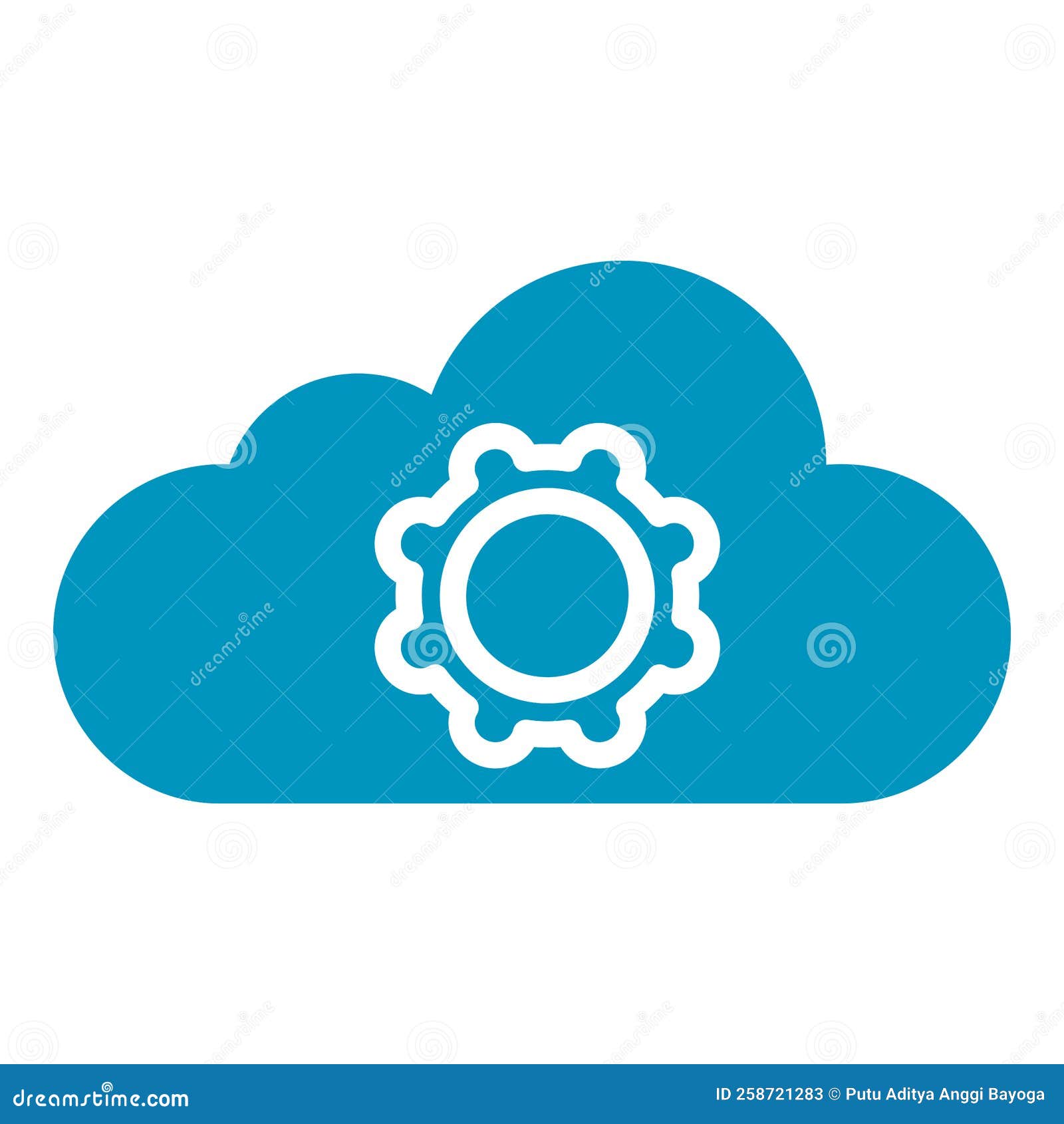 Cloud setting stock illustration. Illustration of design - 258721283