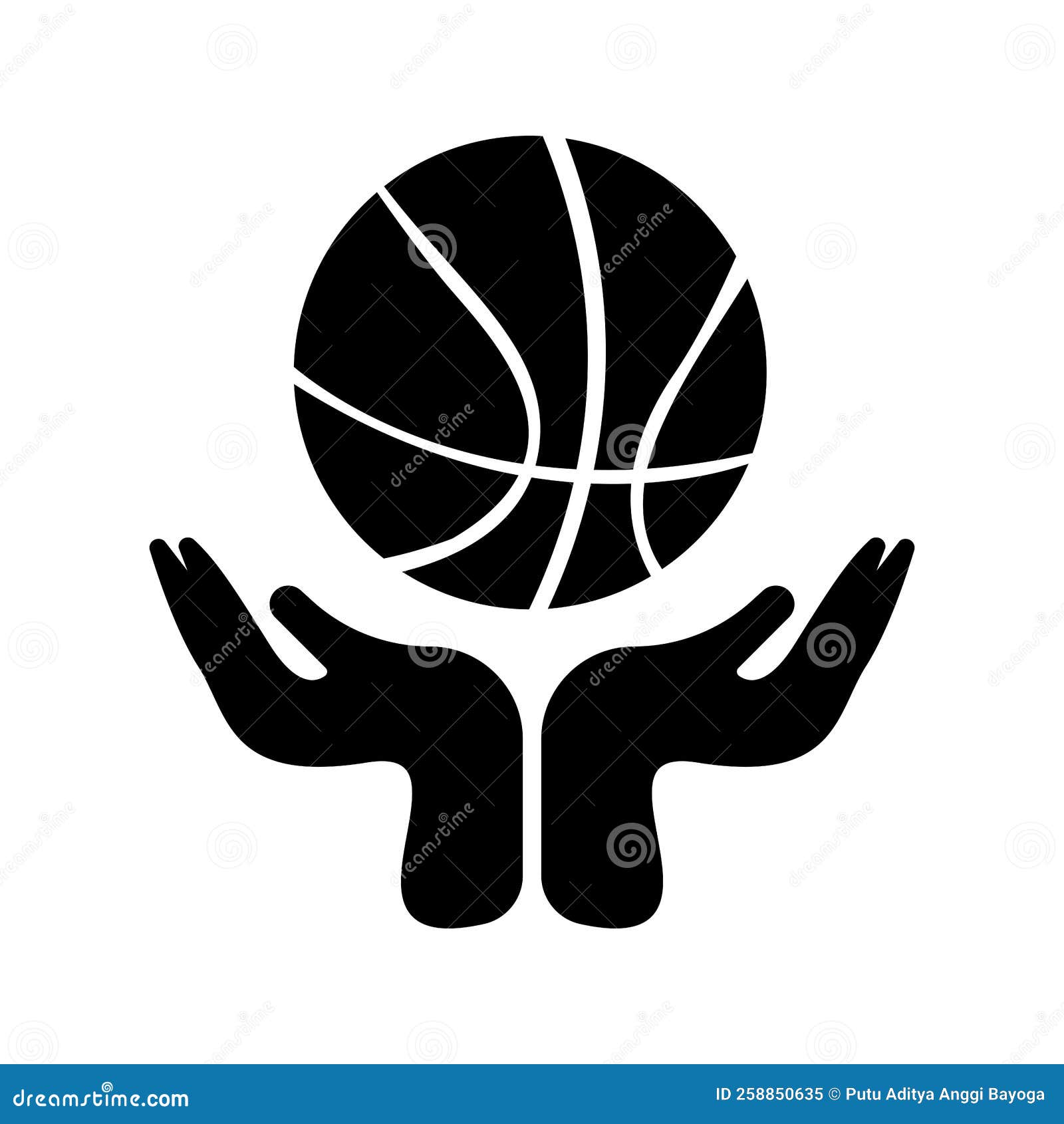 Basketball Rebound Blue Vector Illustration | CartoonDealer.com #2564284
