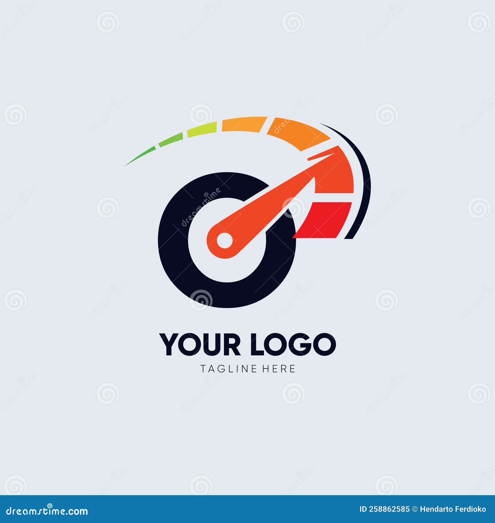 Letter O Speedometer Logo Design Vector Icon Graphic Stock Vector ...