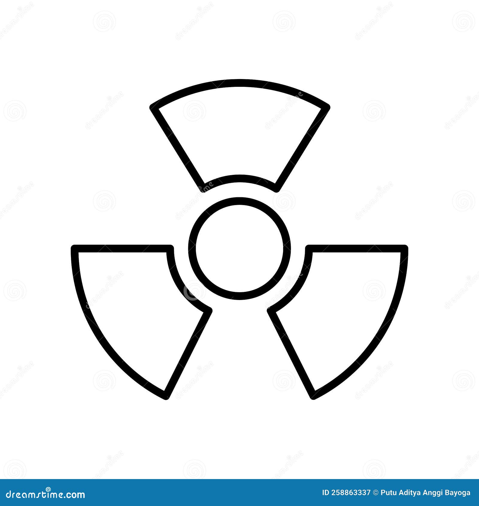 Thin line chemical symbol stock vector. Illustration of chemical ...