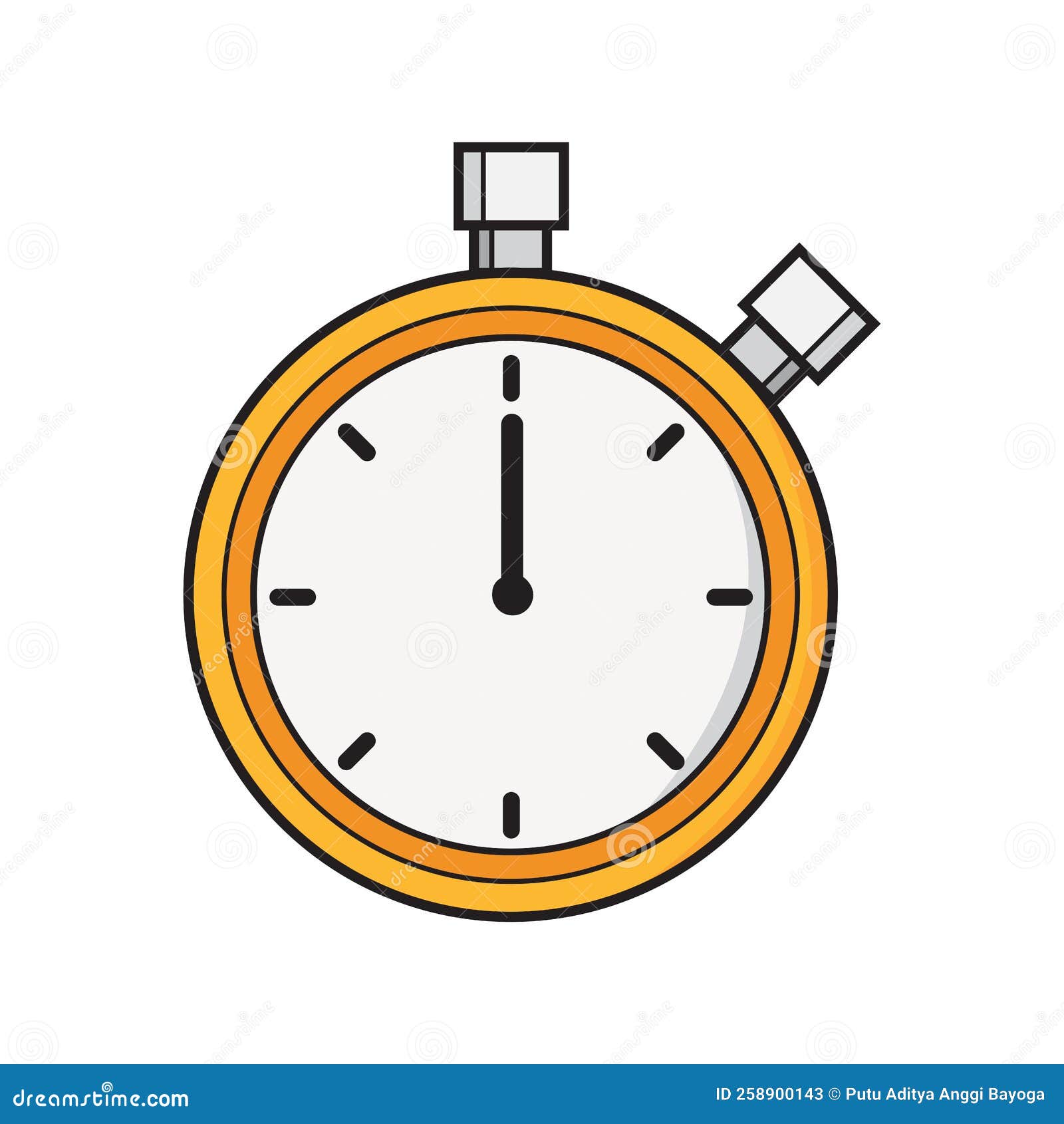 Cartoon stopwatch stock vector. Illustration of logo - 258900143