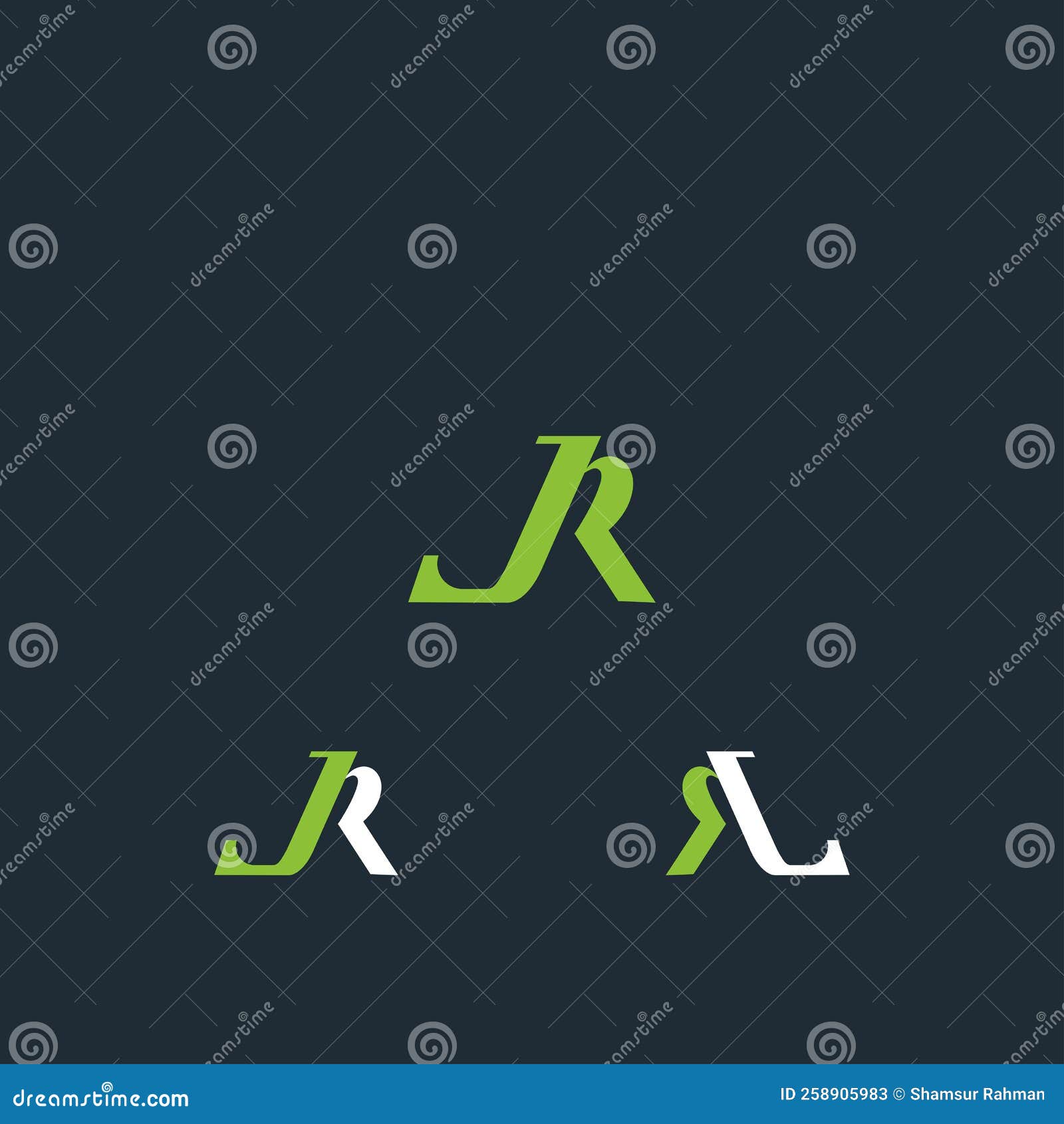 Alphabet Initials Logo LR, RL, L and R Stock Vector - Illustration of ...