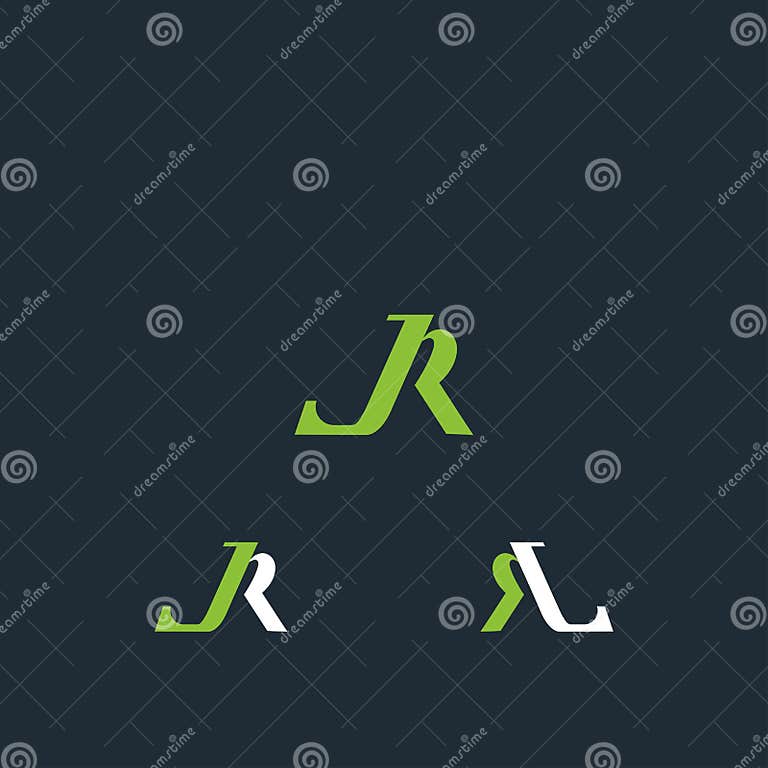 Alphabet Initials Logo LR, RL, L and R Stock Vector - Illustration of ...