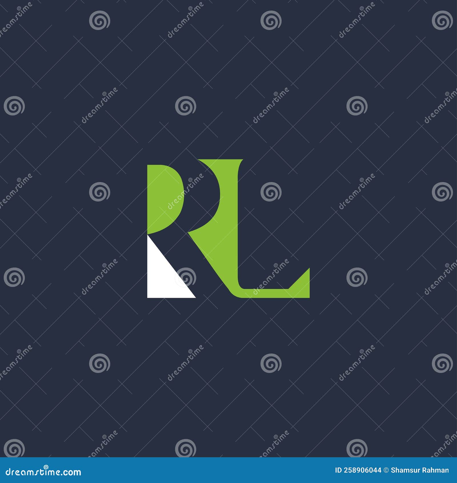 Alphabet Initials Logo LR, RL, L and R Stock Vector - Illustration of ...
