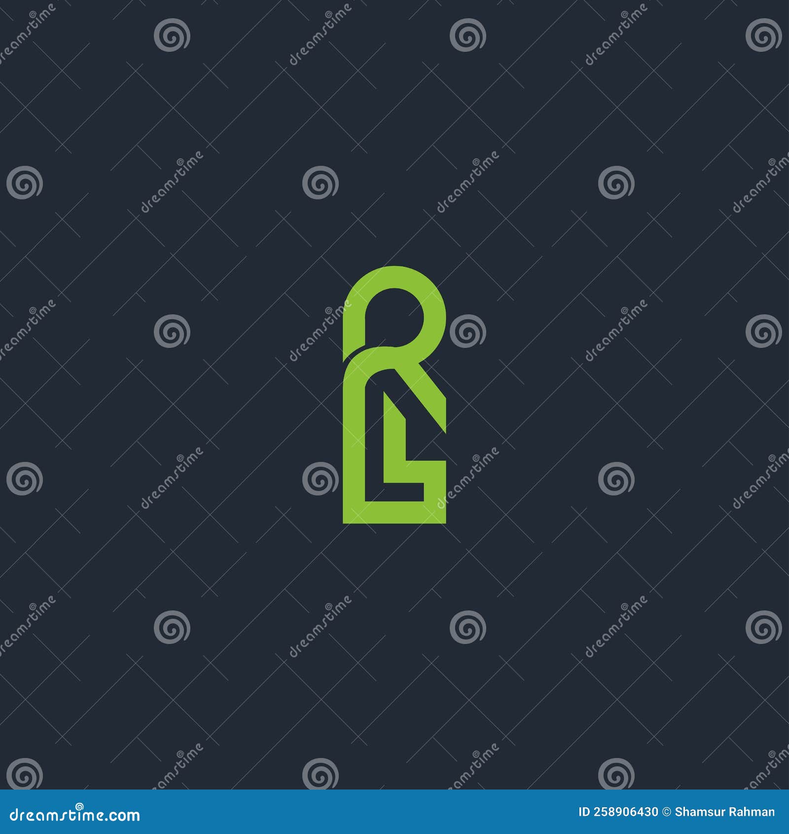 Alphabet Initials Logo LR, RL, L and R Stock Vector - Illustration of ...