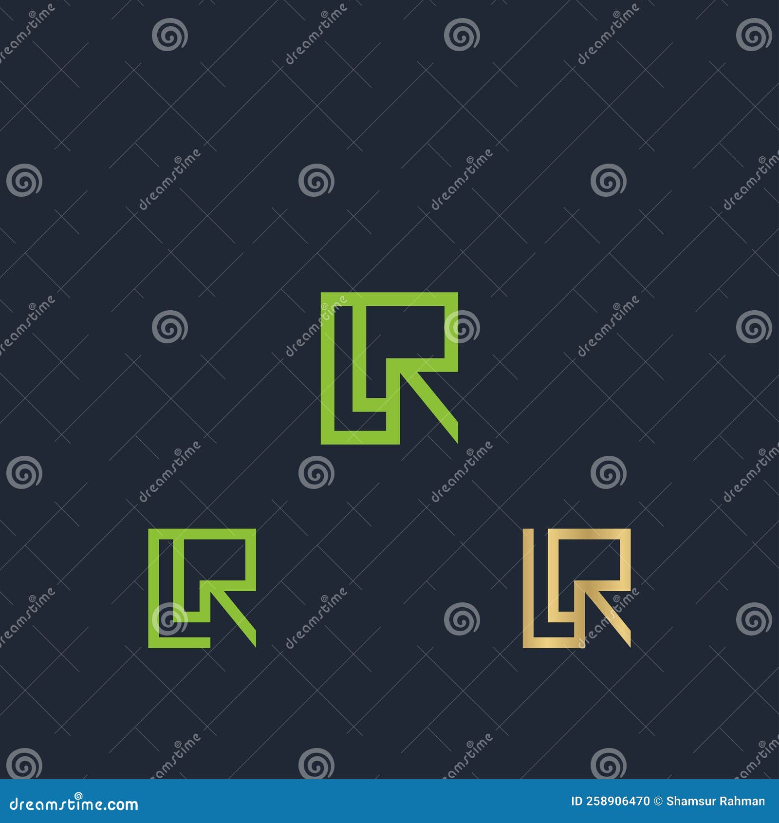 Alphabet Initials Logo LR, RL, L and R Stock Illustration ...
