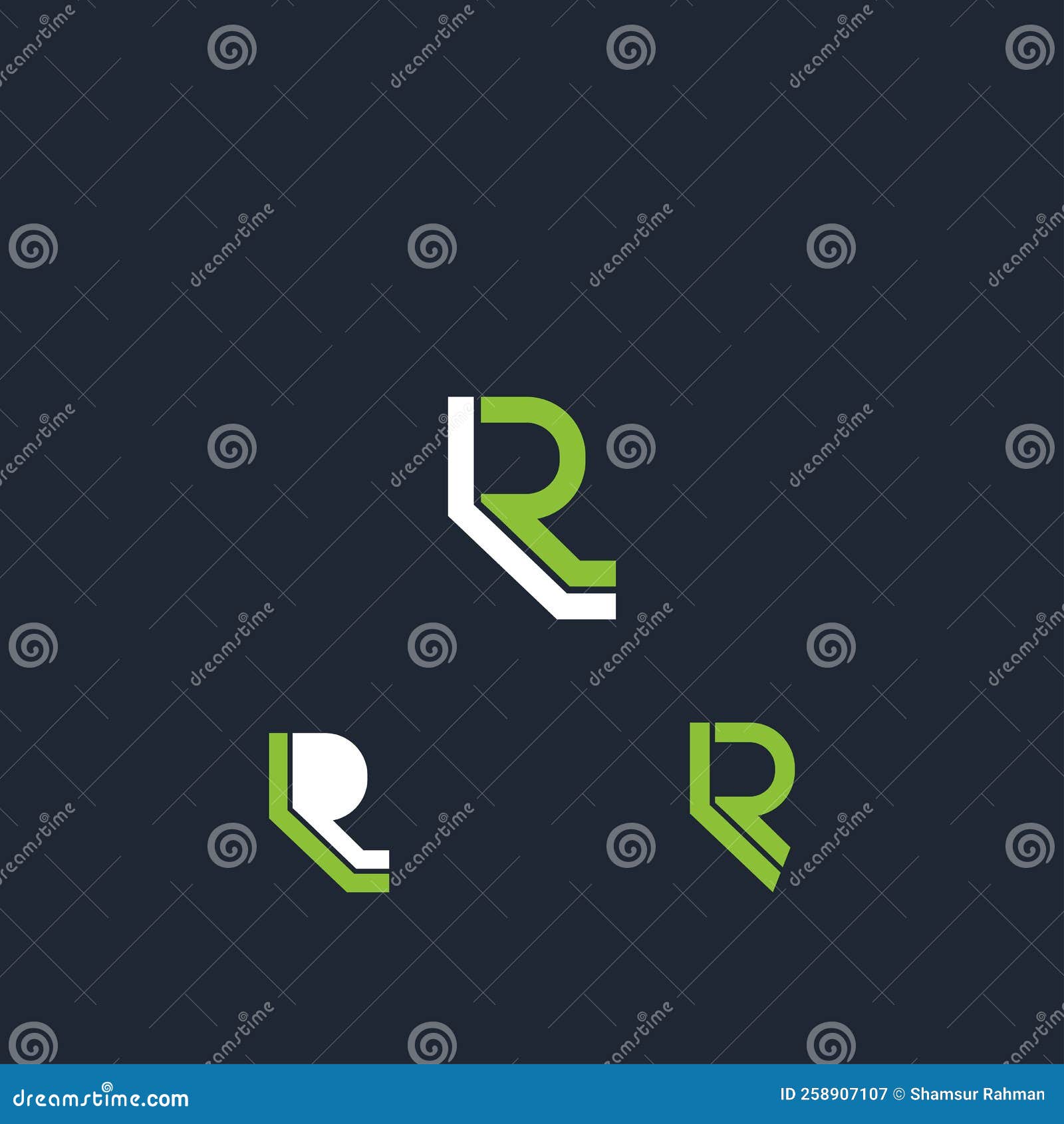 Alphabet Initials Logo LR, RL, L and R Stock Vector - Illustration of ...