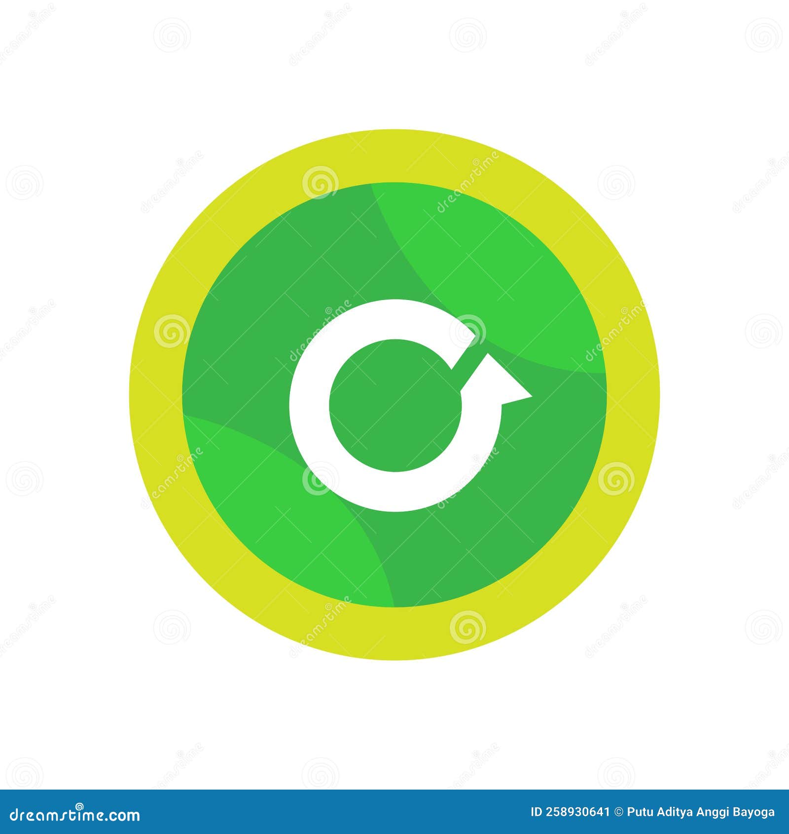 Cartoon button repeat stock vector. Illustration of vector - 258930641