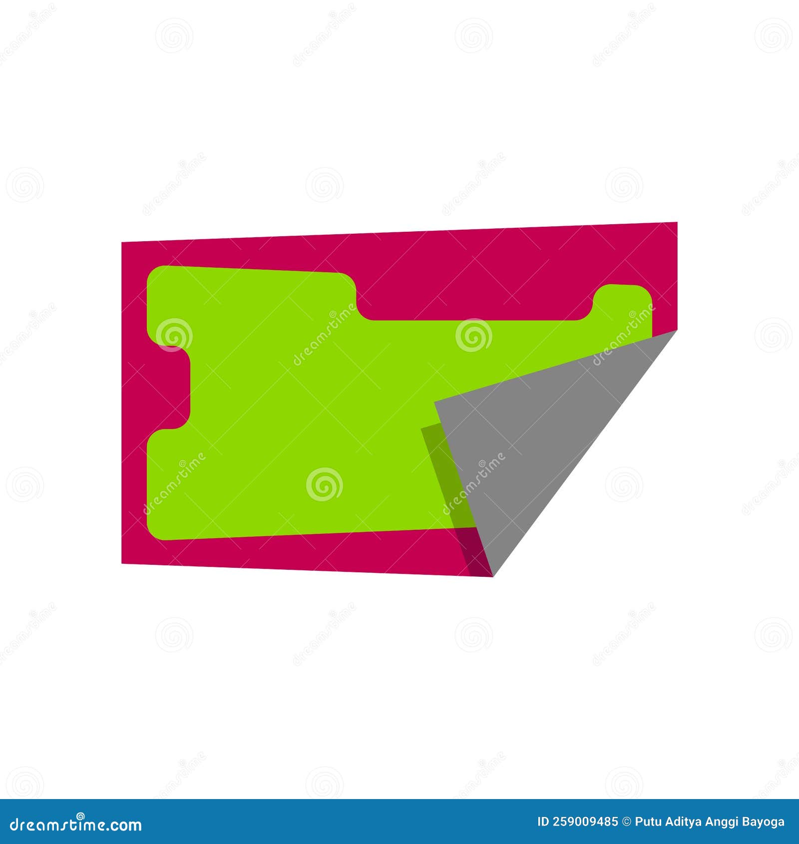 Cartoon sticker label stock vector. Illustration of frame - 259009485