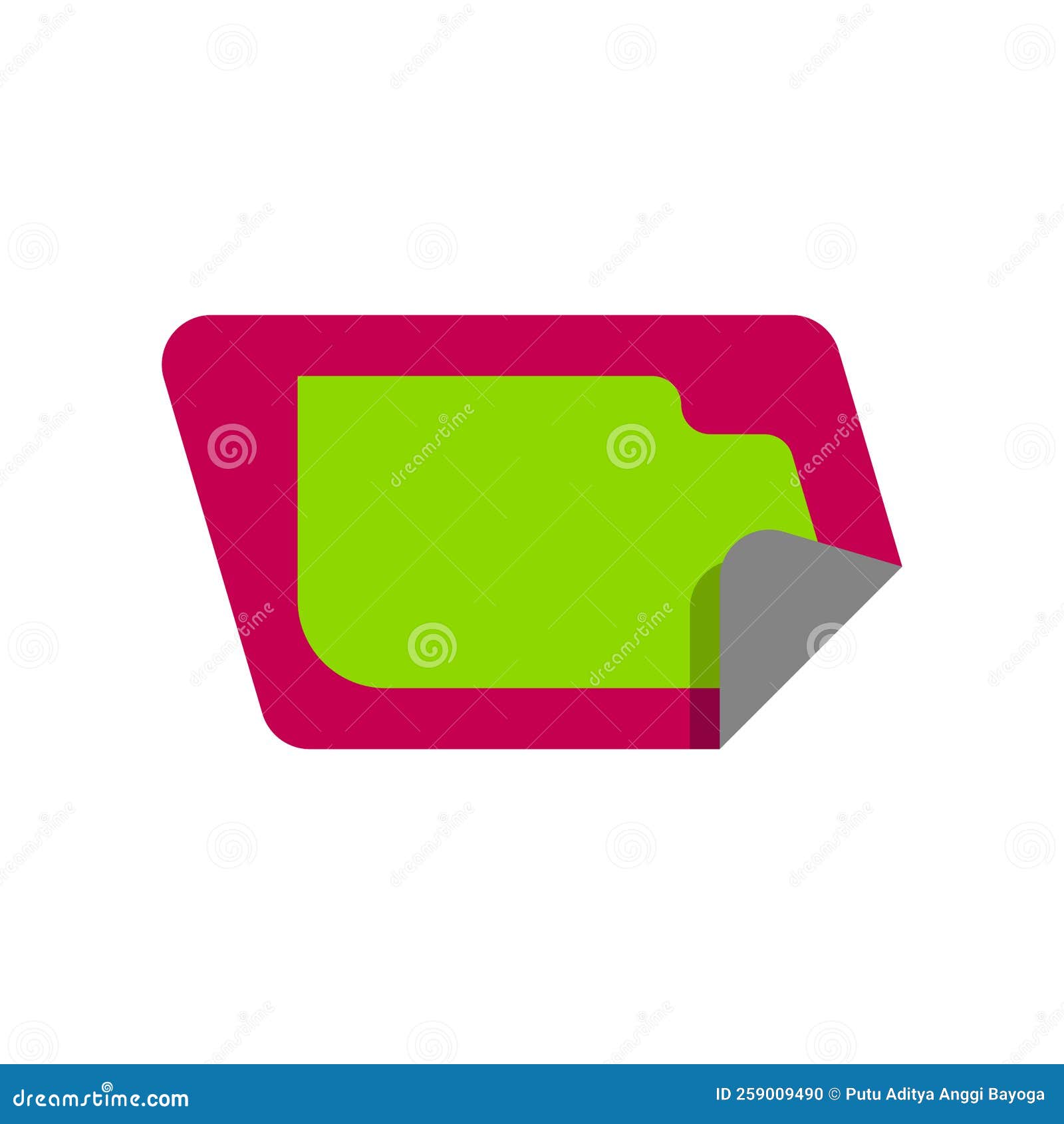 Cartoon sticker label stock vector. Illustration of frame - 259009490