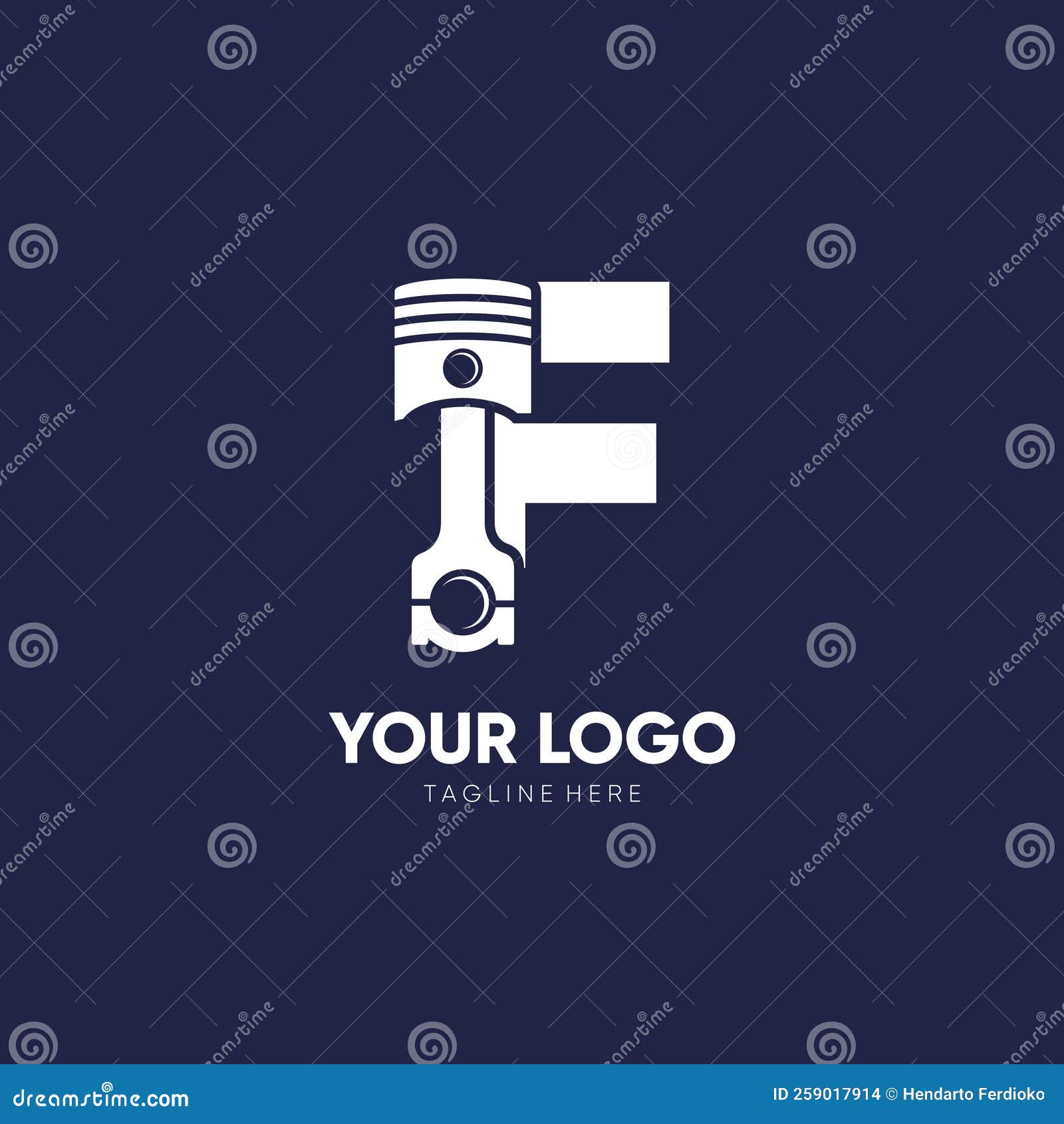 Letter F Piston Logo Design Vector Icon Graphic Emblem Illustration ...