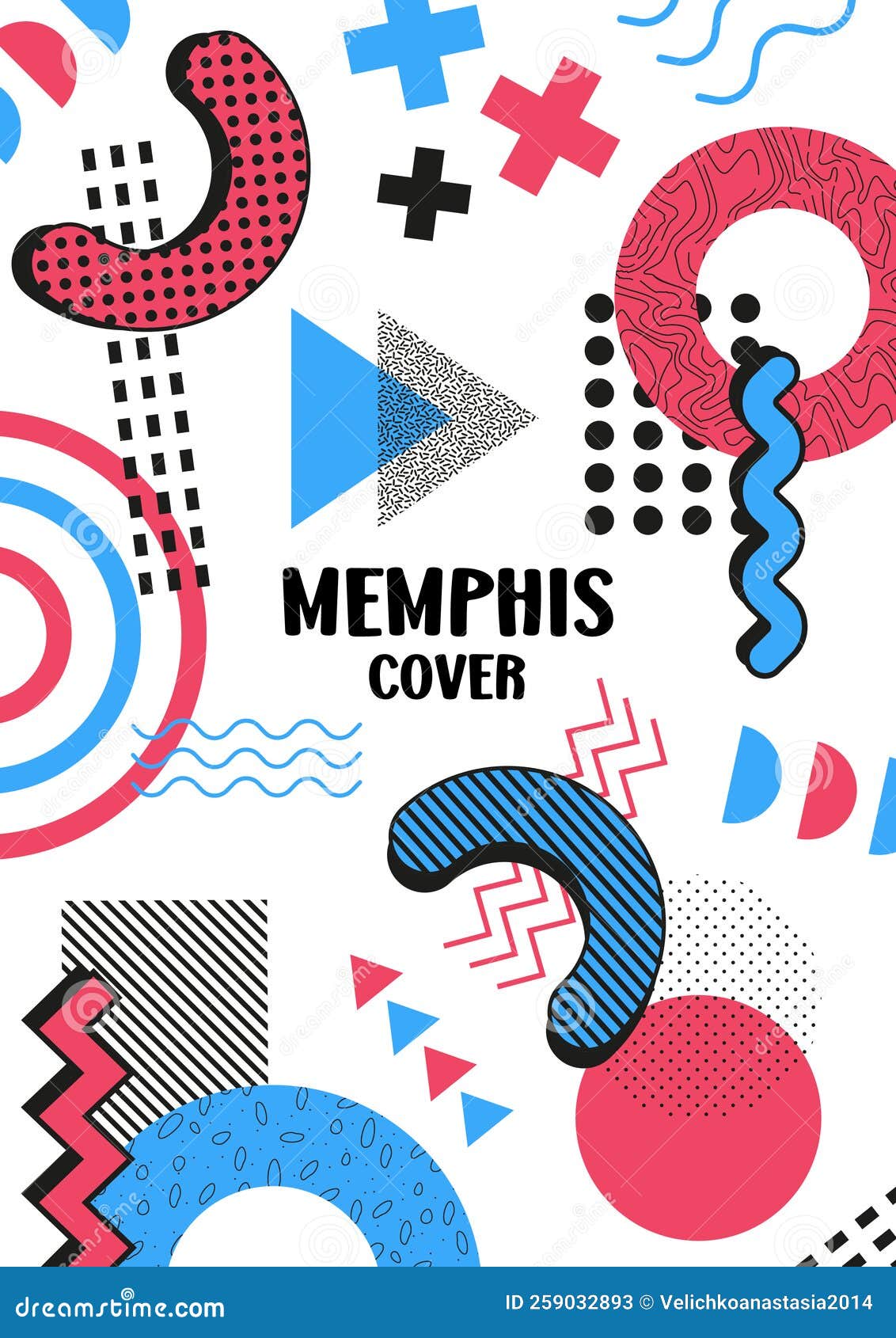 Memphis Elements. Memphis Cover. Poster. Set of Elements for Design ...