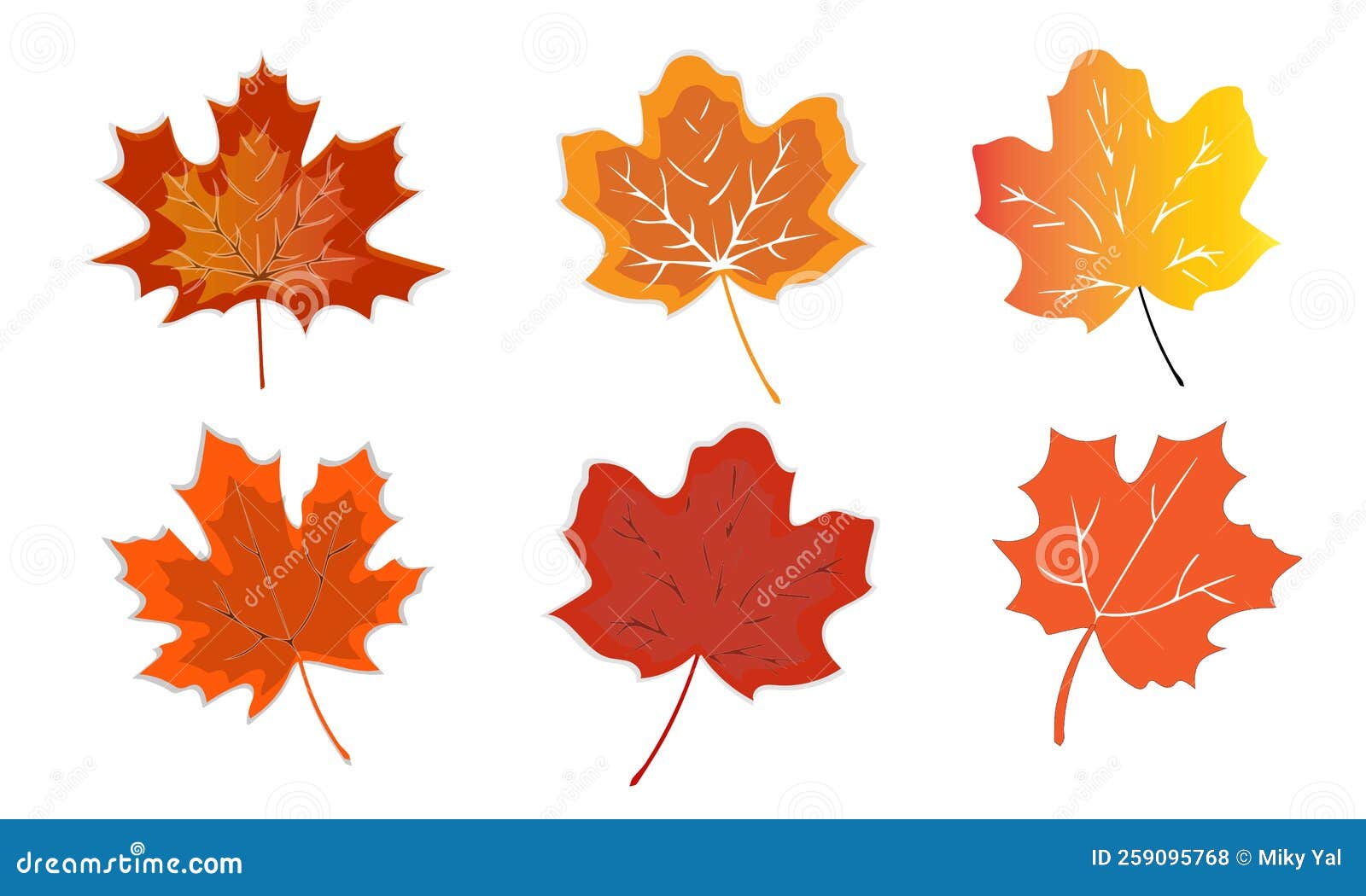 Autumn Leaves Logo Template Vector Icon Illustration in Flat Design ...