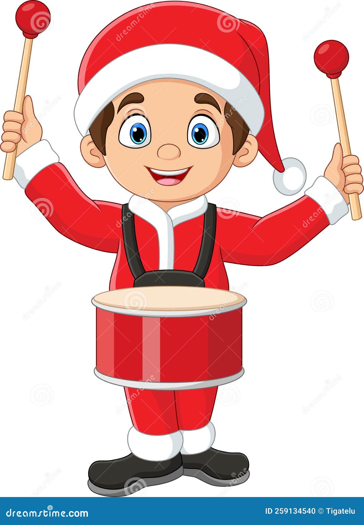 Christmas Drum Clip Art
