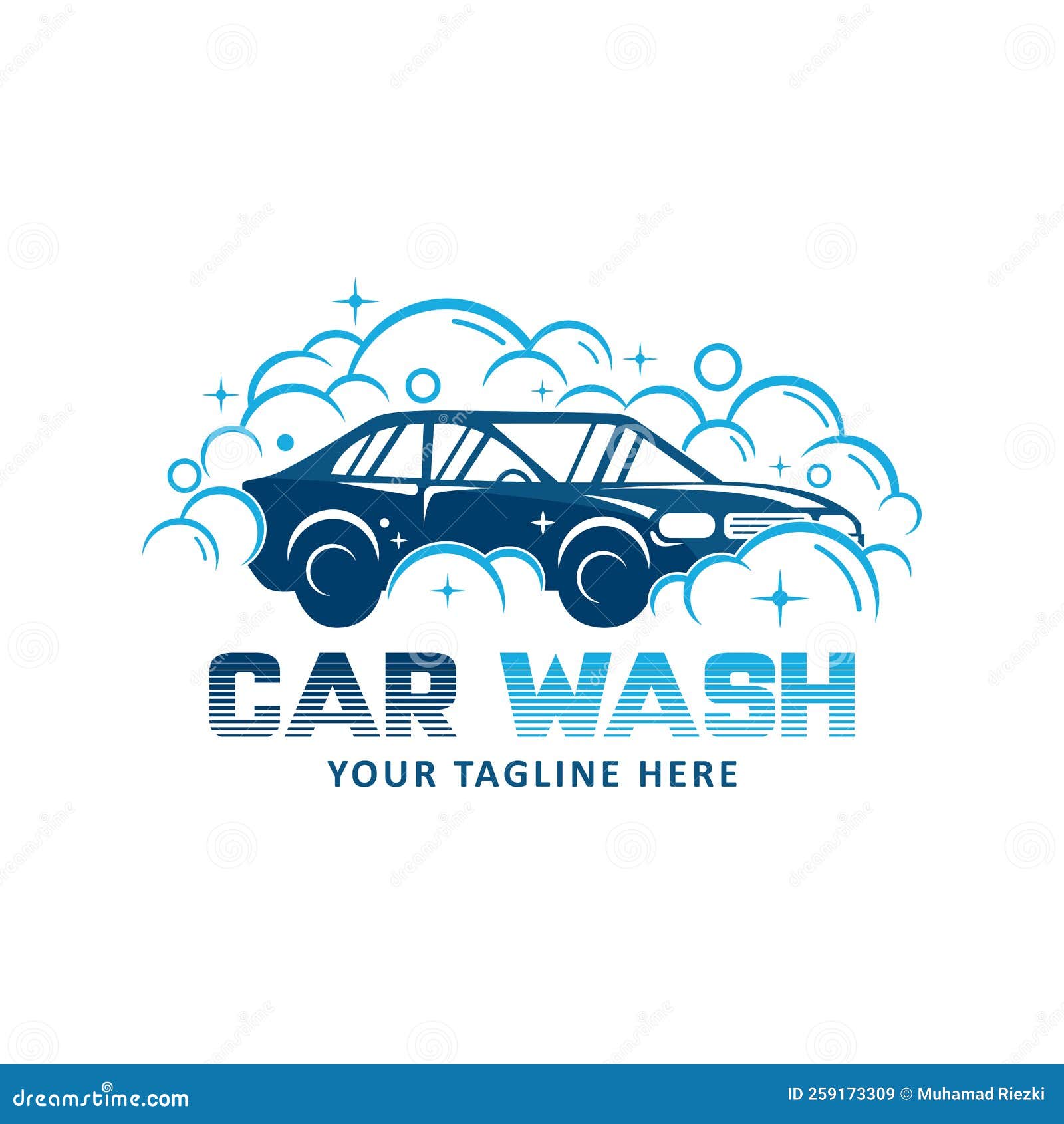 Car Wash Logo Design, Spa Car Vector Illustration Stock Illustration ...