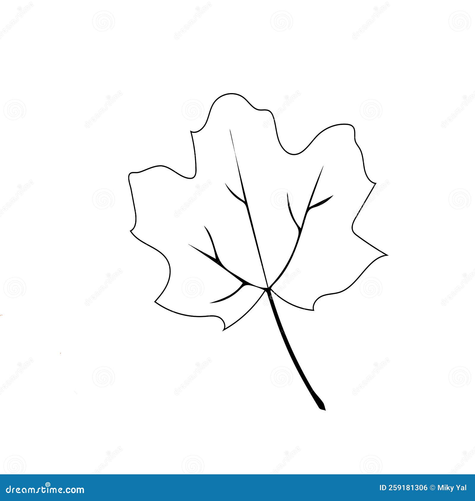 Autumn Leaves Icons Outline. Autumn Leaves Isolated on White Background ...