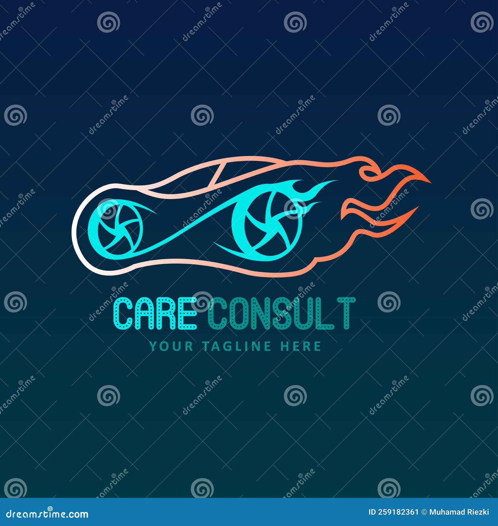 Abstract Car Logo. Isolated Illustration Vector Care Consult Stock ...