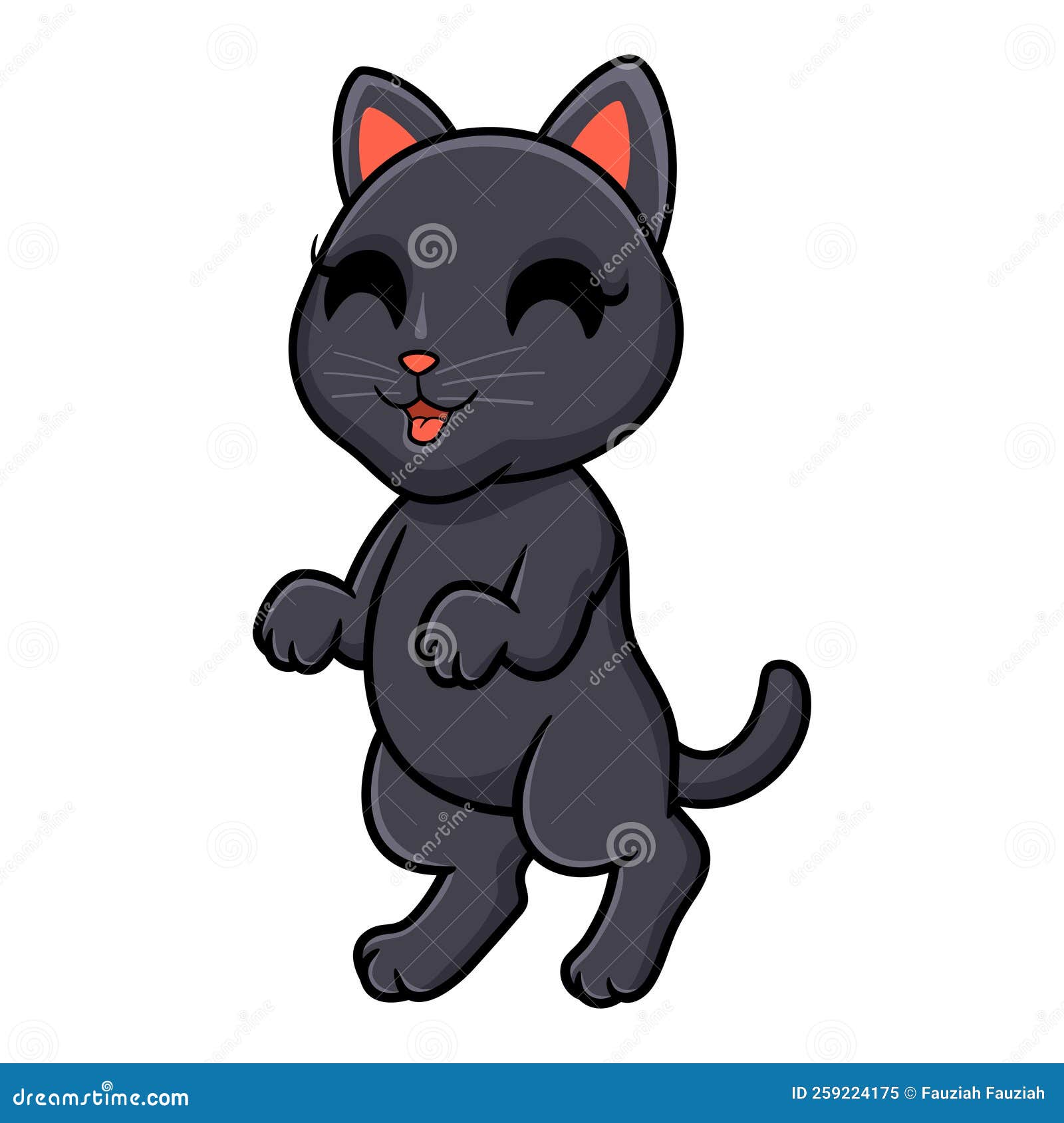 Cute Bombay Cat Cartoon Standing Stock Vector - Illustration of child ...