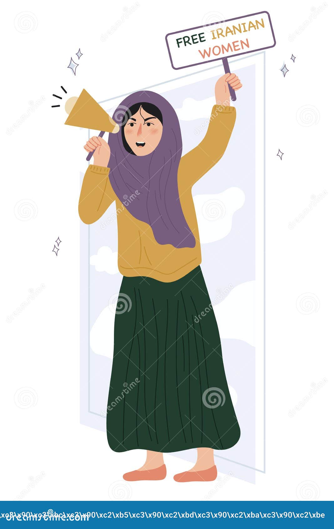 Free Iranian Woman Poster. Iran Protests. Women Life Freedom Movement ...