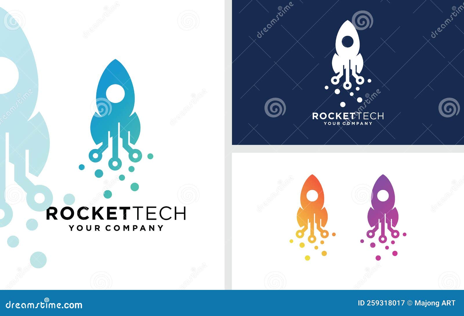 Rocket Tech Logo Symbol Vector Icon Illustration Graphic Design Stock ...