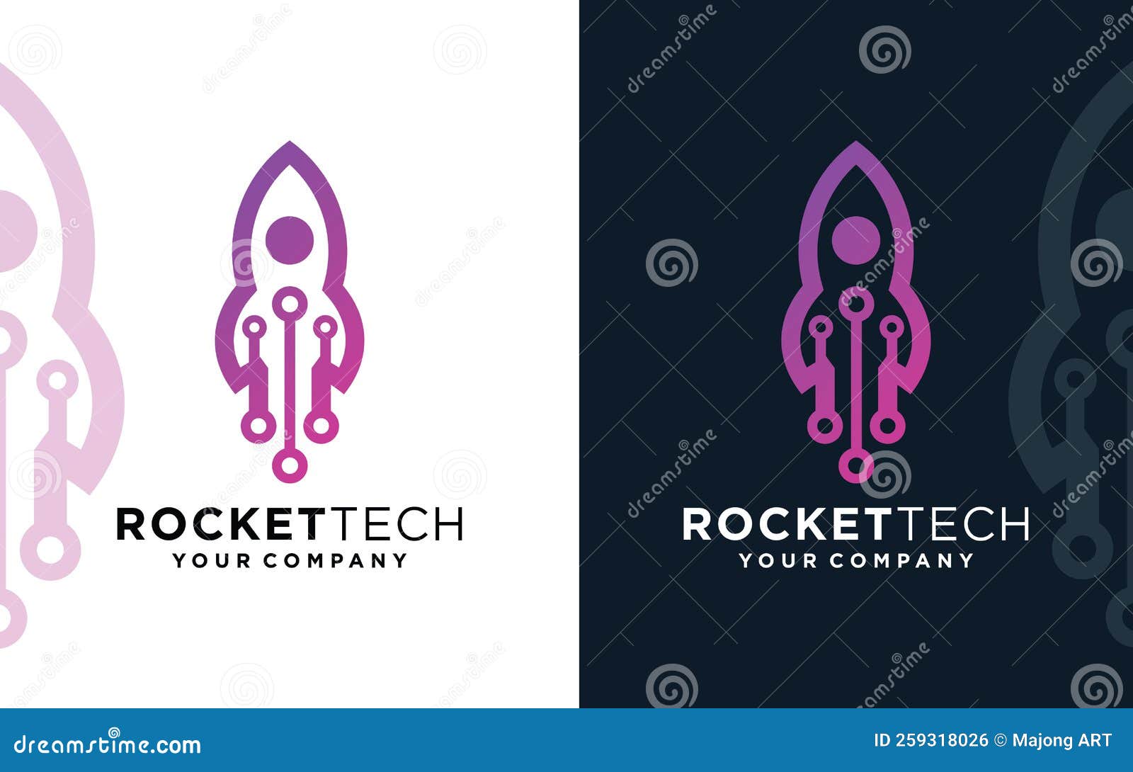 Rocket Tech Logo Symbol Vector Icon Illustration Graphic Design Stock ...