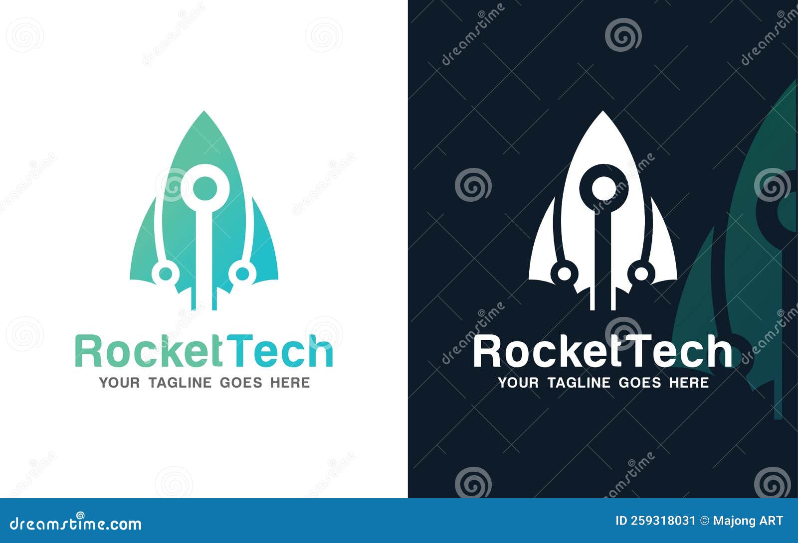 Rocket Tech Logo Symbol Vector Icon Illustration Graphic Design Stock ...