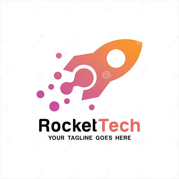 Rocket Tech Logo Symbol Vector Icon Illustration Graphic Design Stock ...