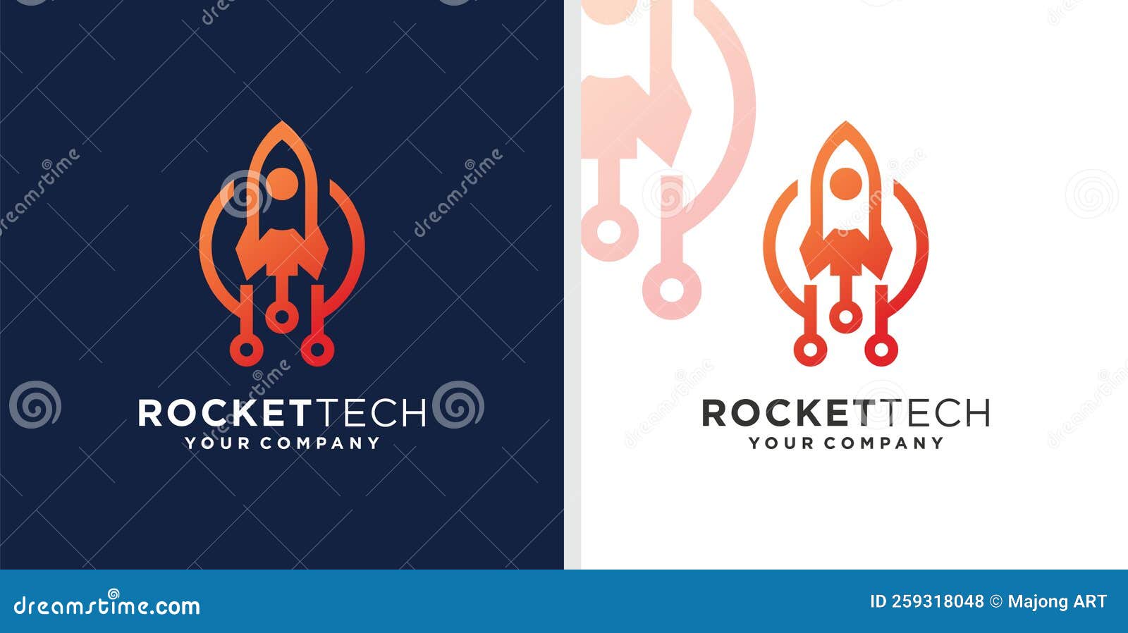 Rocket Tech Logo Symbol Vector Icon Illustration Graphic Design Stock ...