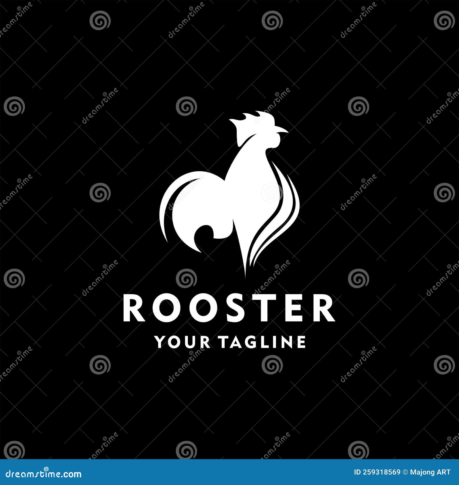 Rooster Logo Template Design Vector Stock Illustration - Illustration ...