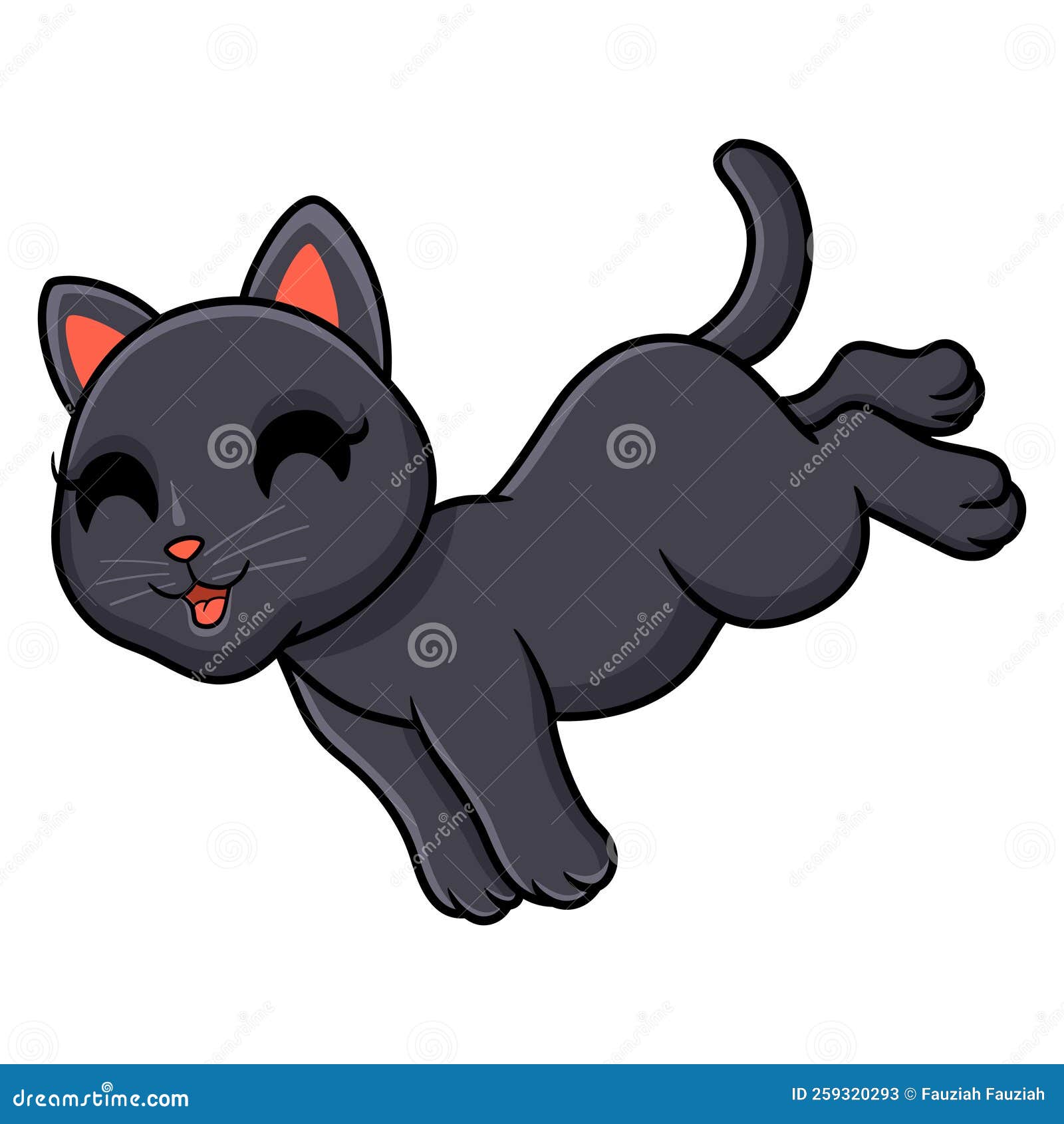 Cute Bombay Cat Cartoon Posing Stock Vector - Illustration of animal ...
