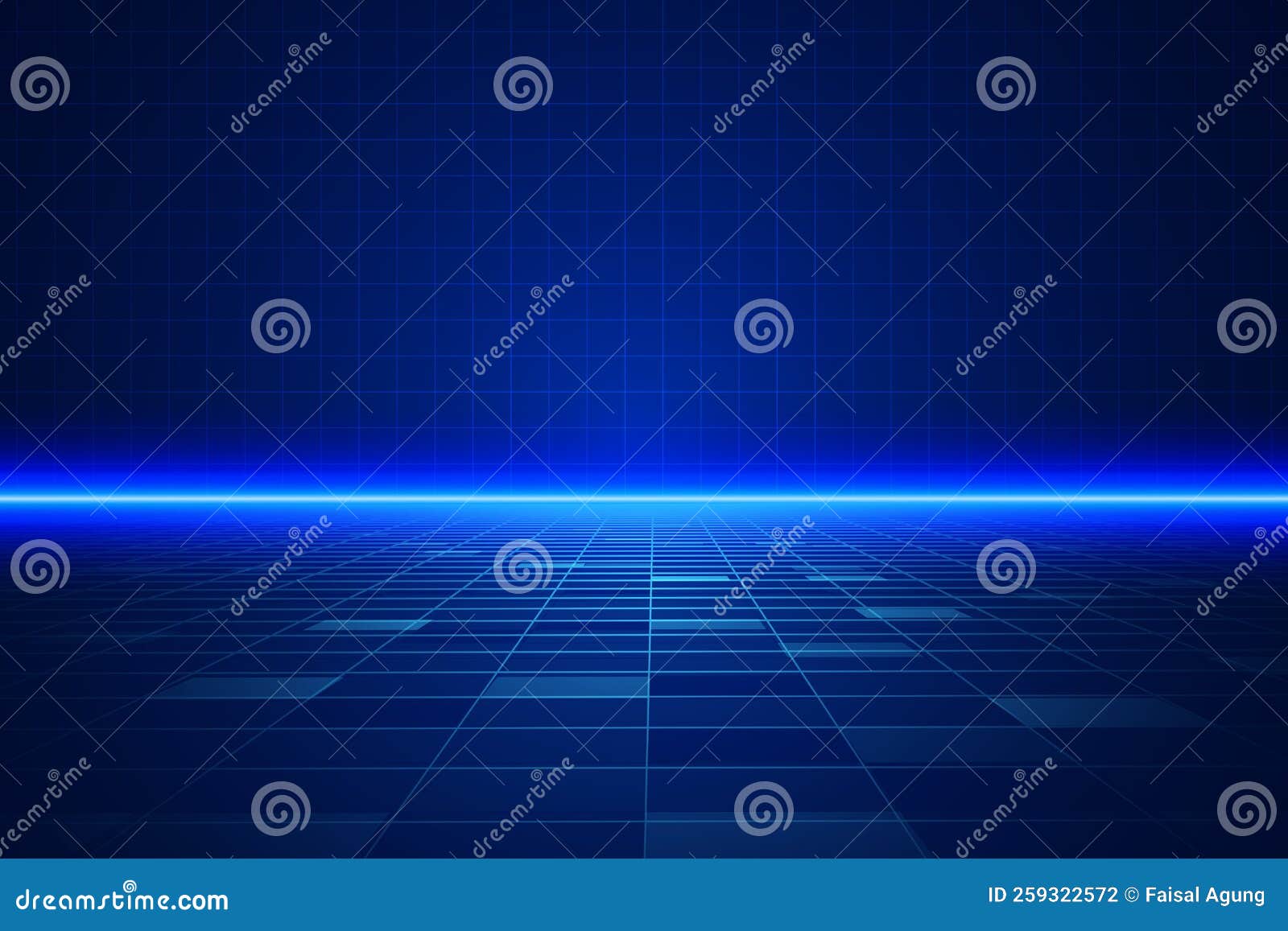 Metaverse Blue Technology Background Template Stock Vector ...