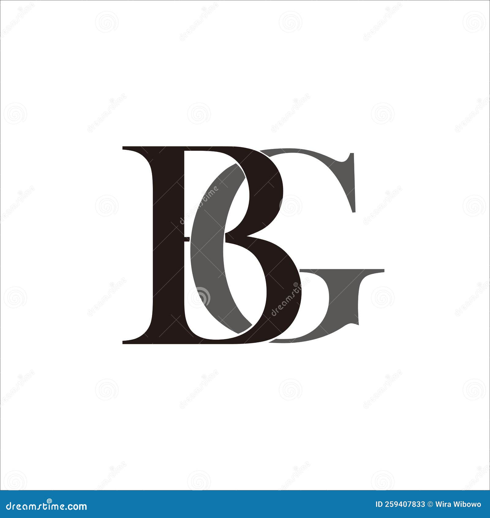 Print BG Letter Logo Design for Your Company Name and Brand Stock ...