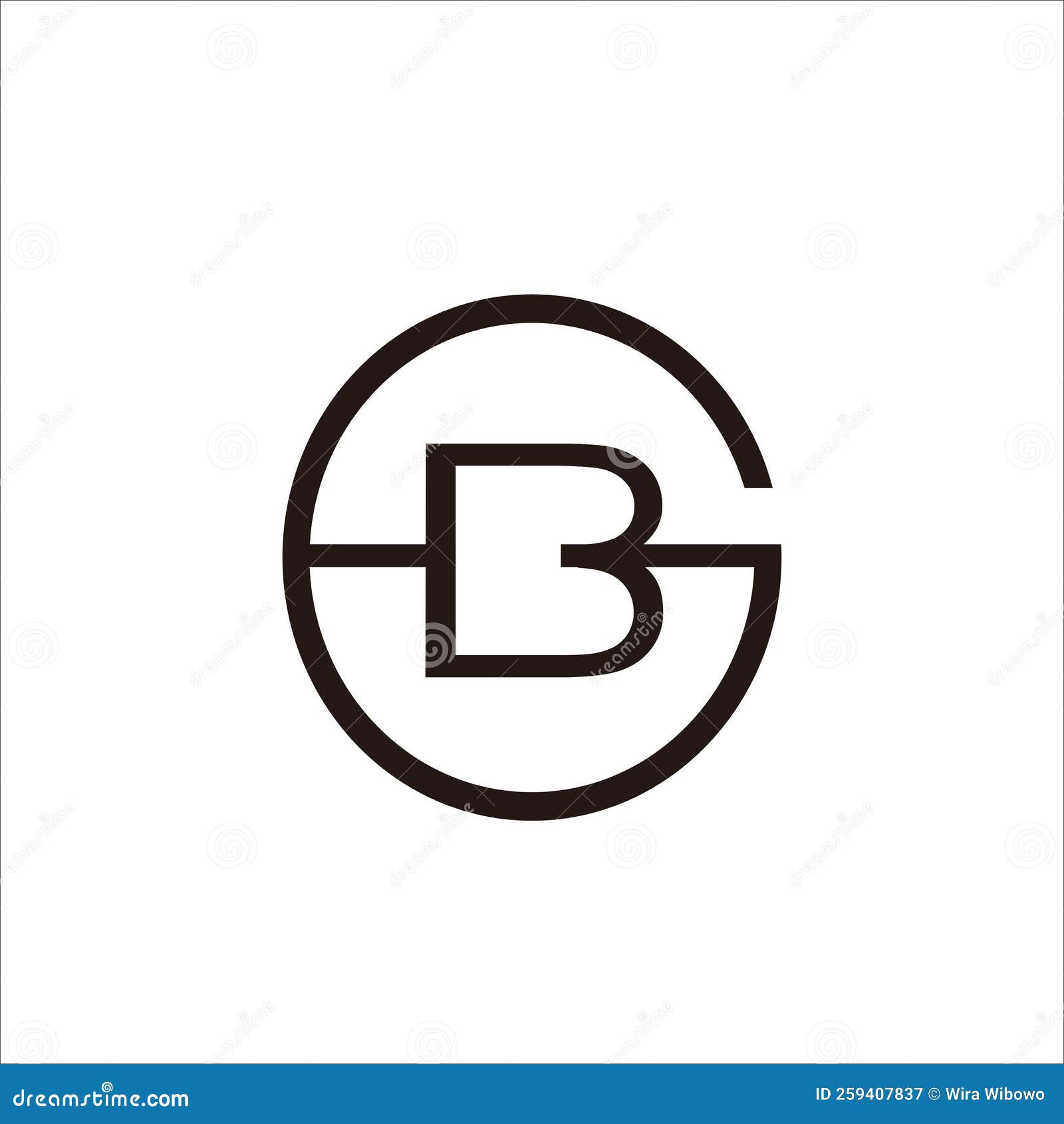 Print BG Letter Logo Design for Your Company Name and Brand Stock ...