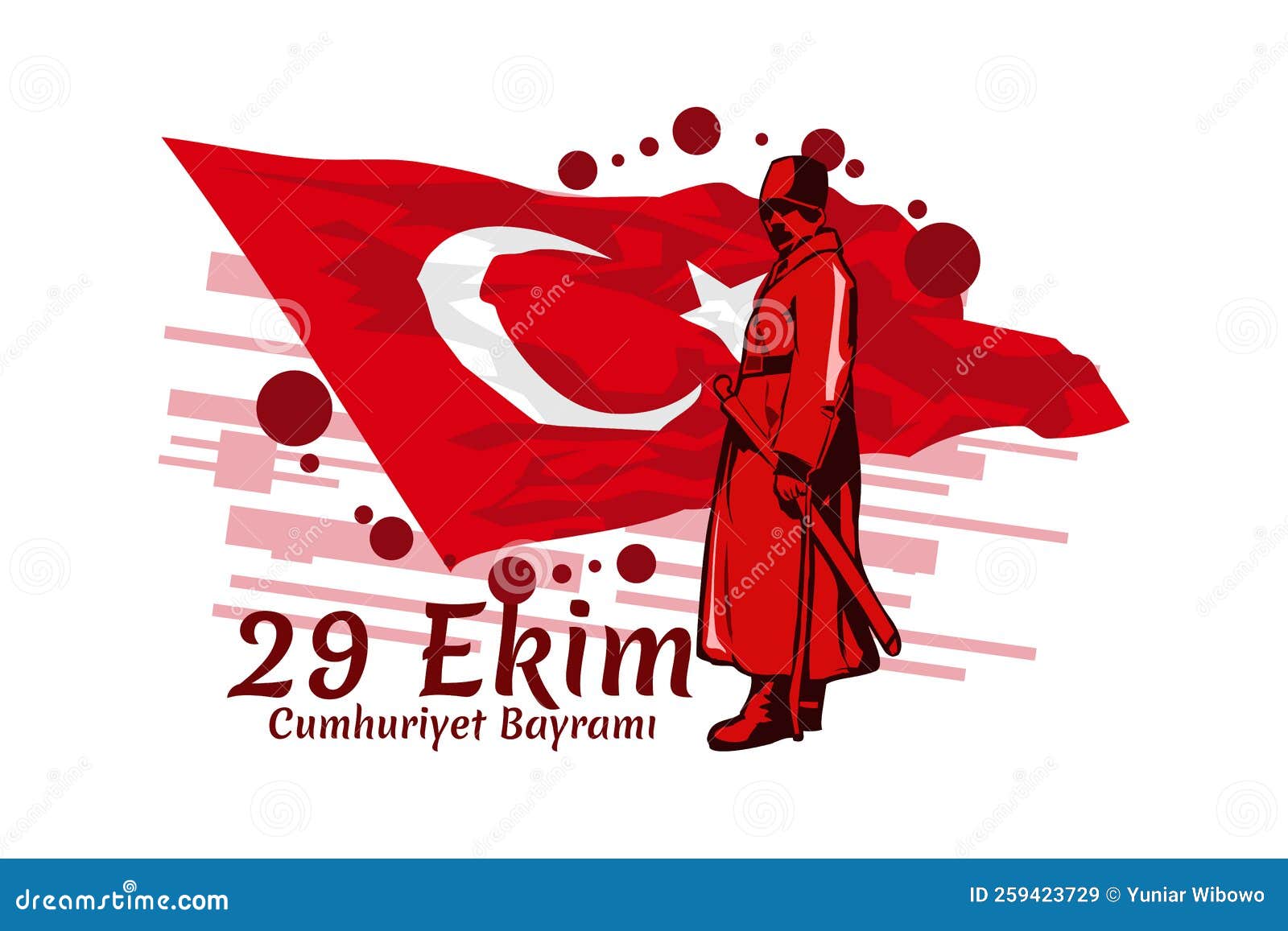 Translaton: October 29, Republic Day. National Holiday of the Republic ...