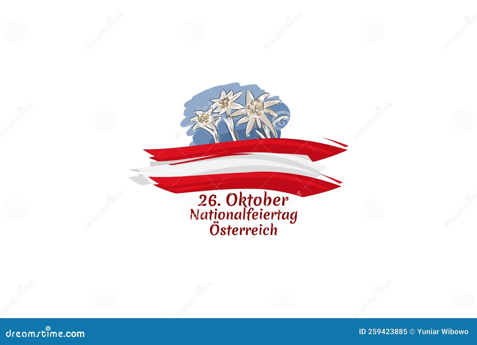 Translation: October 26, National Day. Happy National Holiday of ...