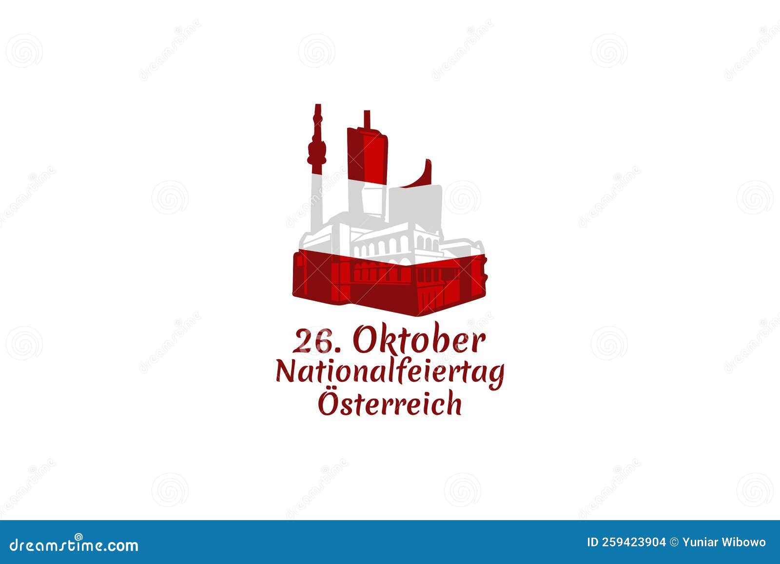 Translation: October 26, National Day. Happy National Holiday of ...