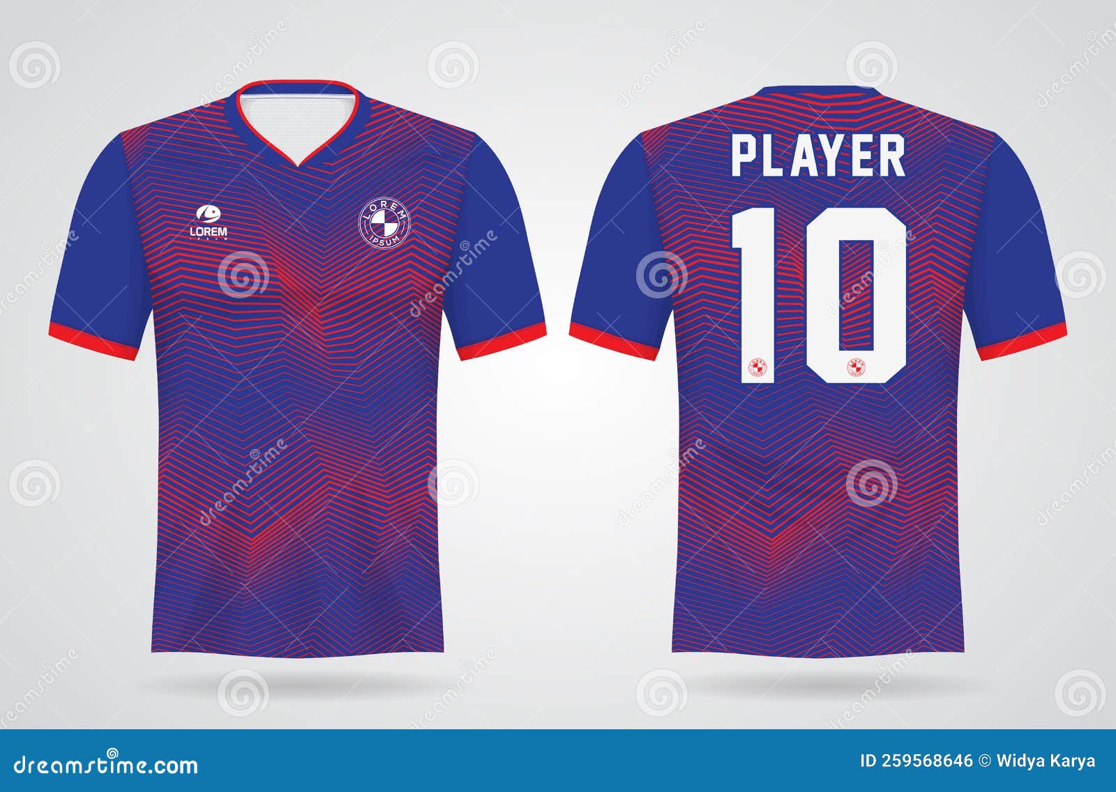 Football Jersey Sport Design Template Stock Vector - Illustration of ...