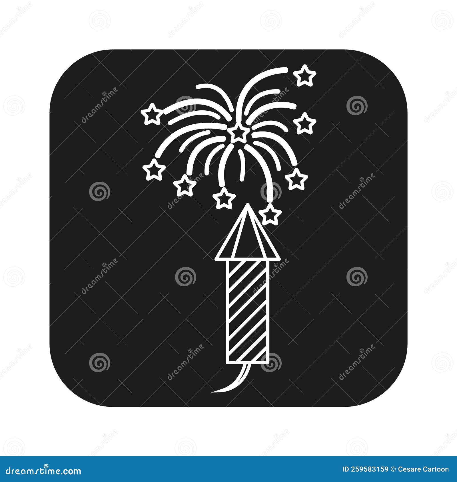 Flat black fireworks stock vector. Illustration of fireworks - 259583159