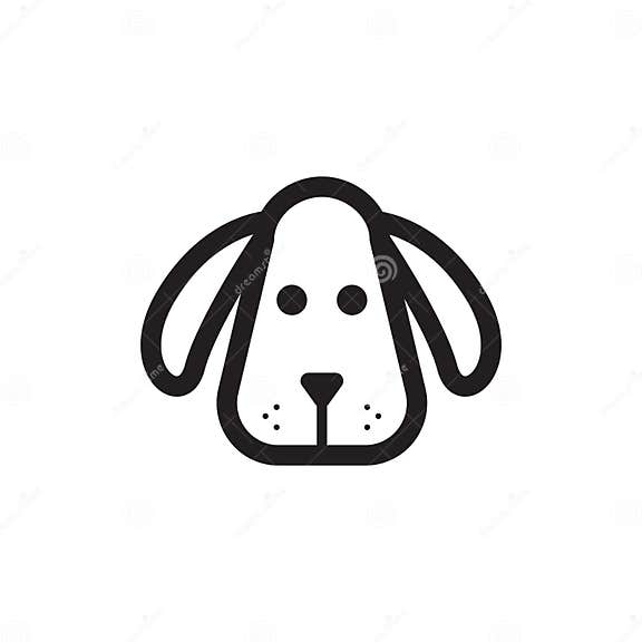 Thin line dog stock vector. Illustration of cartoon - 259602769